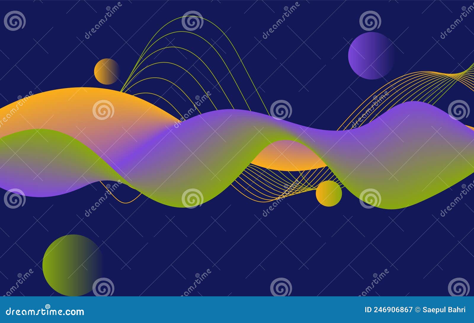 Modern Wave Resonance Abstract Background Stock Vector - Illustration ...
