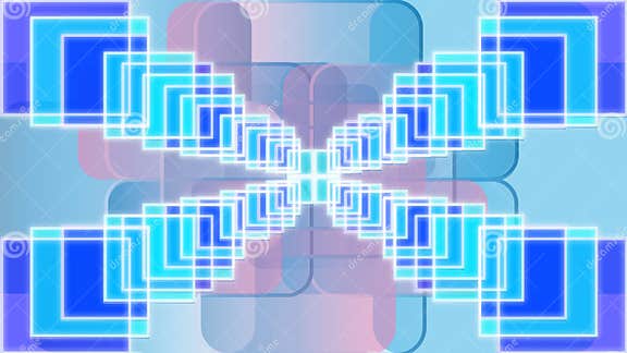 Gradient-blue Color Box in Various Size As Abstract Background Stock ...