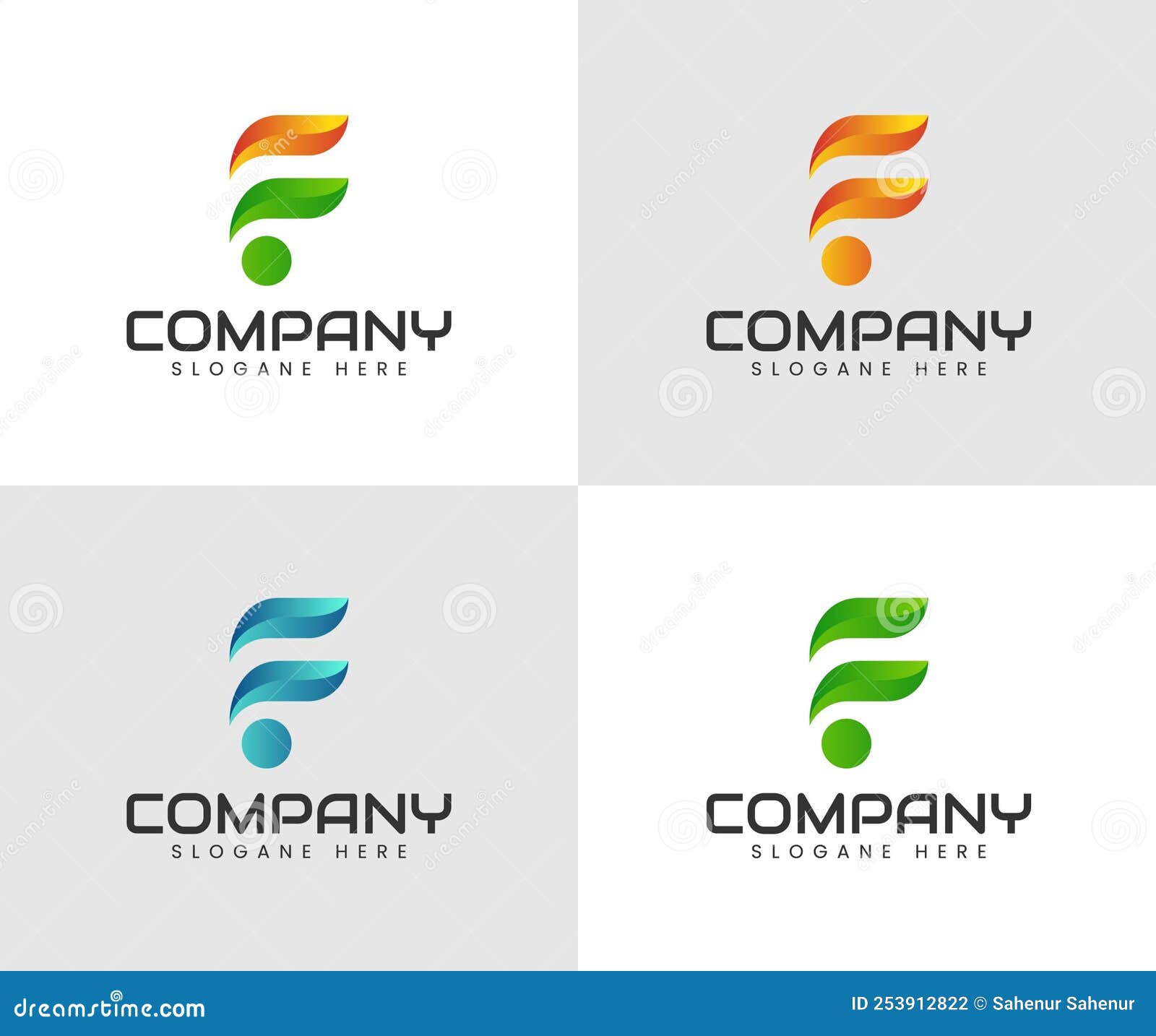 Modern Letter F Logo Icon Design Template Elements. Logo Design Letter ...
