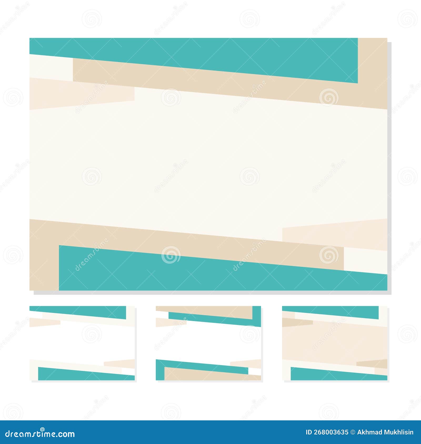 Background in Soft Blue and Brown, Template for Classic Design Stock ...