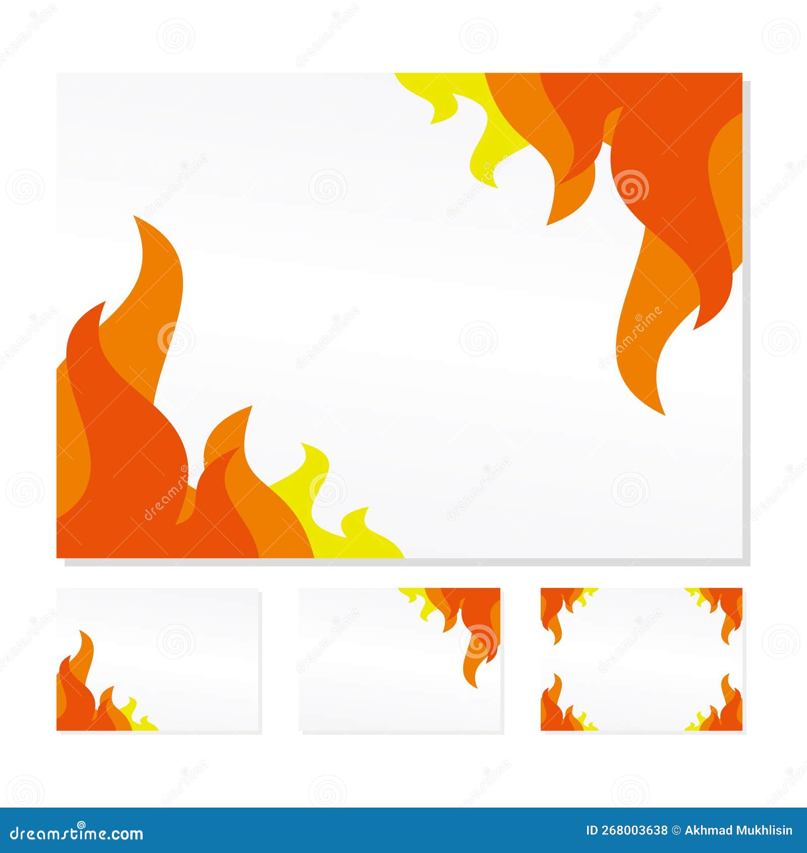 Abstract Background with Fire Shapes, Flaming Curved Lines. Template ...