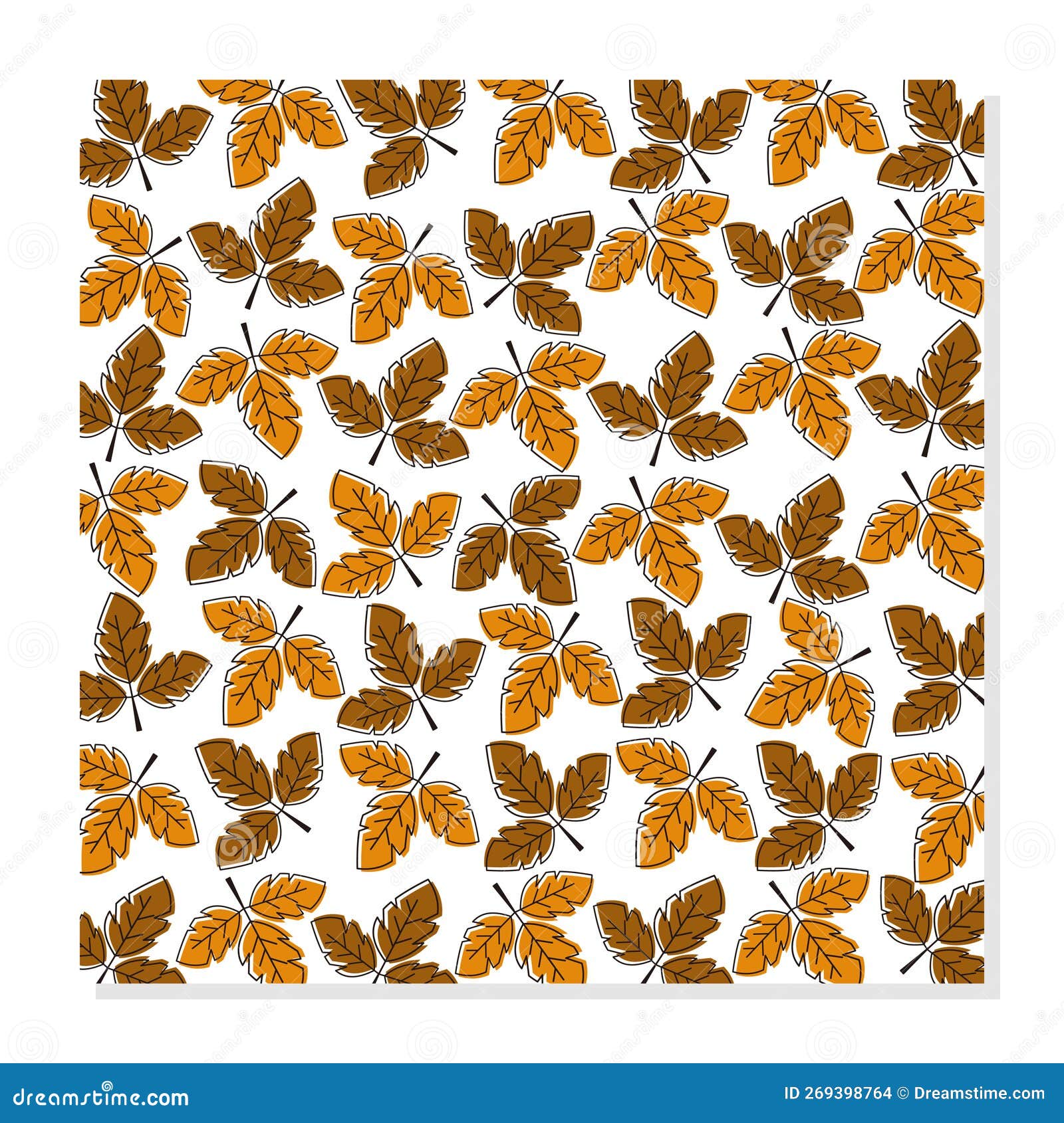 Abstract Shape of Brown Leaf Pattern, Geometric Design Stock Vector ...