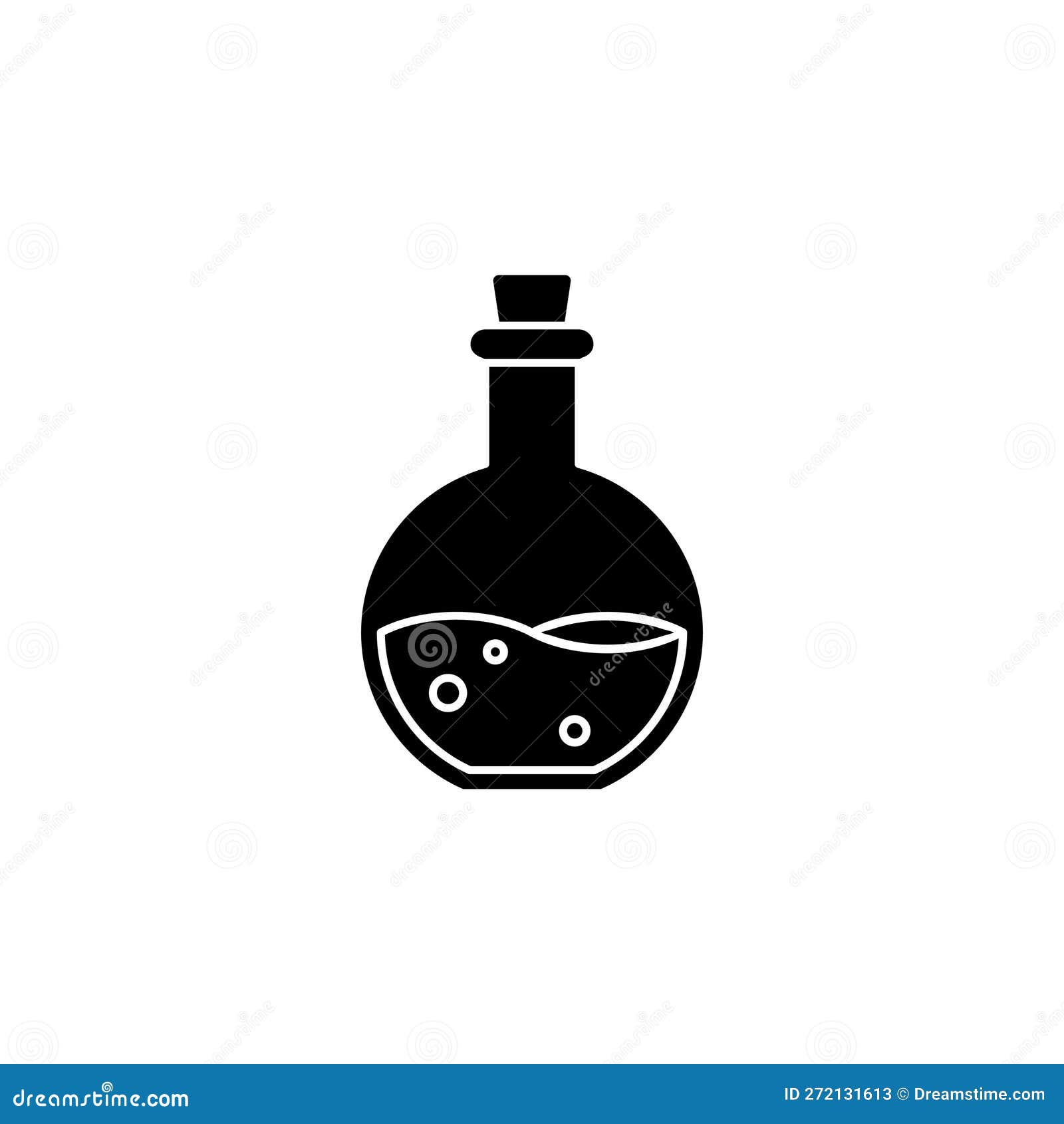 Magic Bottles Liquid Potion Fantasy Elixir Silhouette Icon. Stock ...