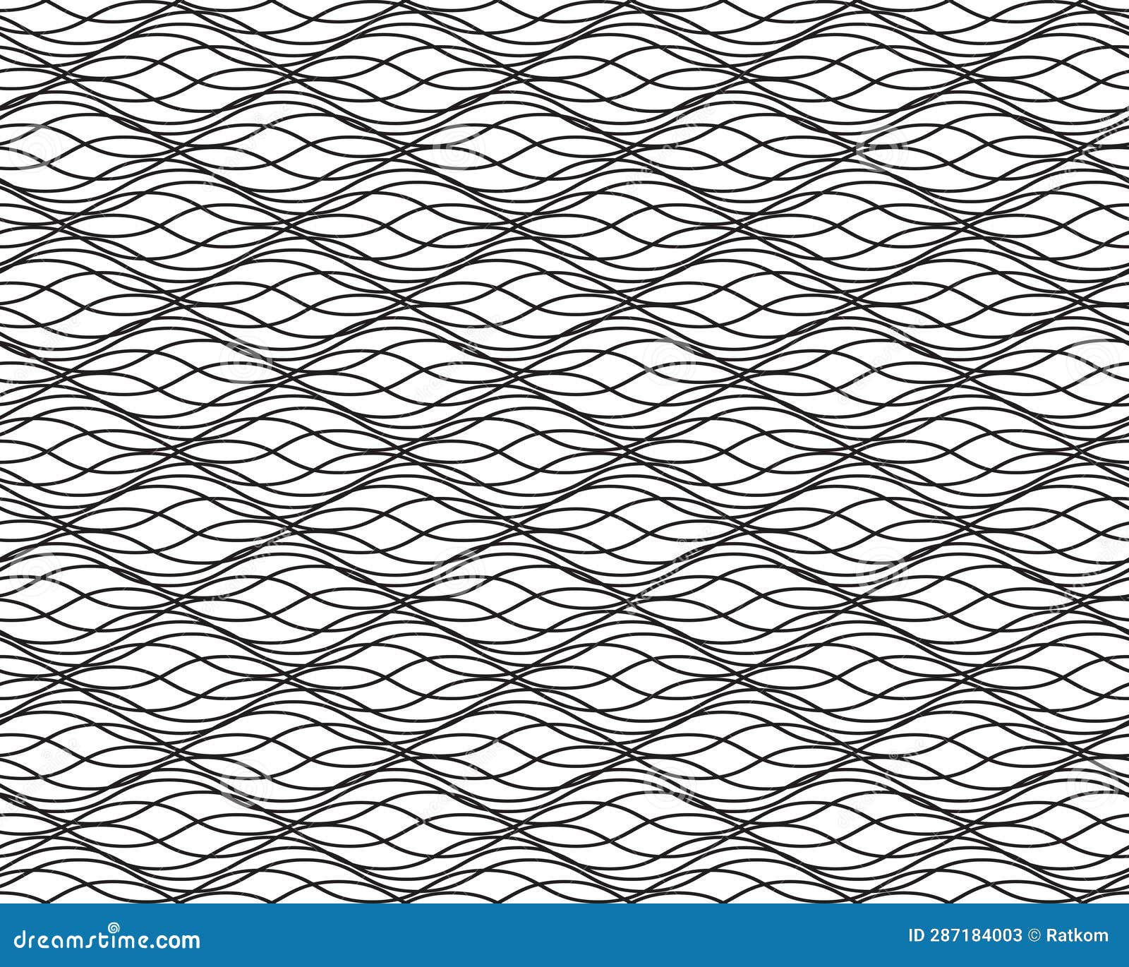 Black Wave Lines, Abstract Background Stock Illustration - Illustration ...