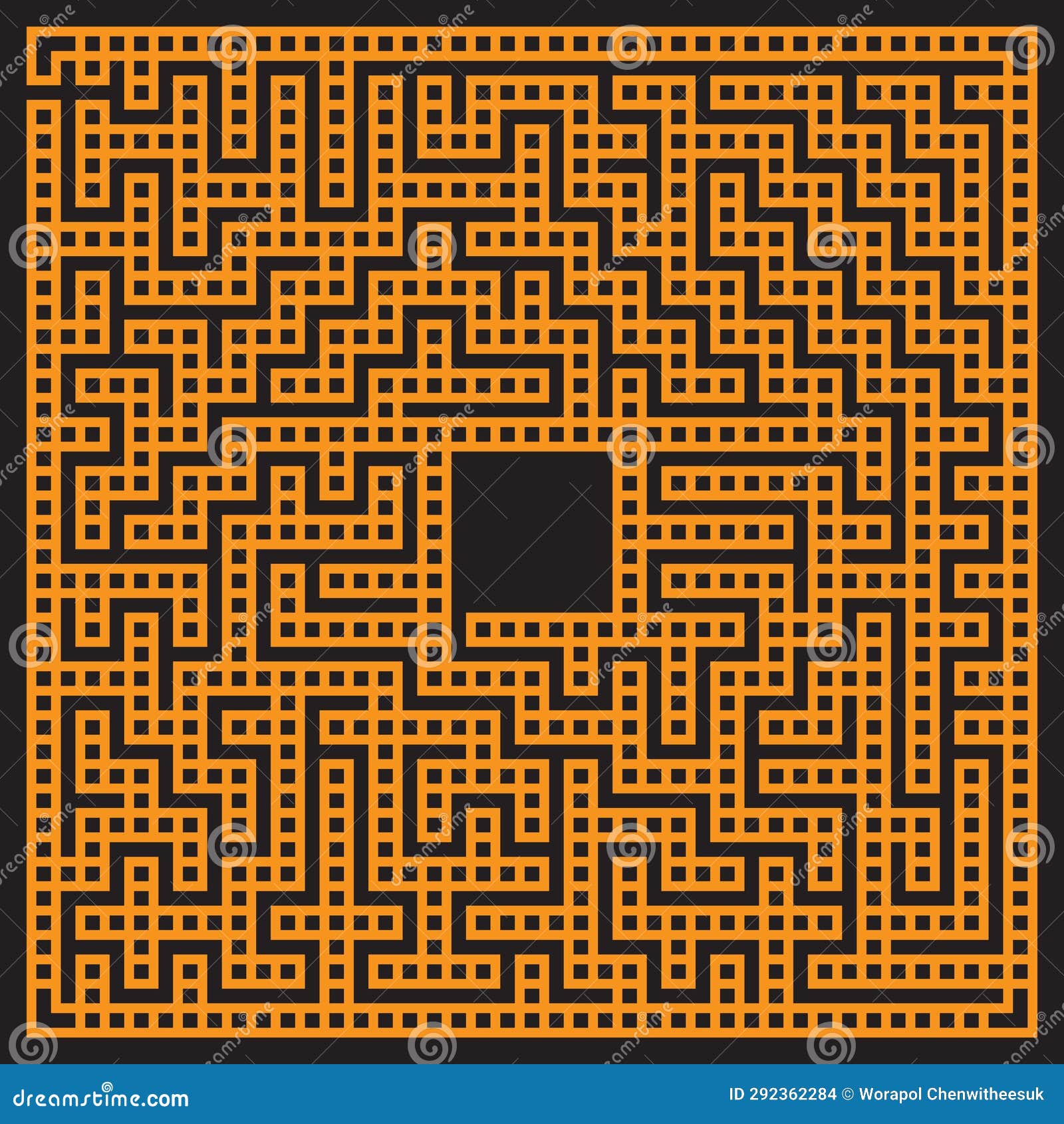 Brick Wall Maze,labyrinth Puzzle Game Conundrum Vector Illustration on ...