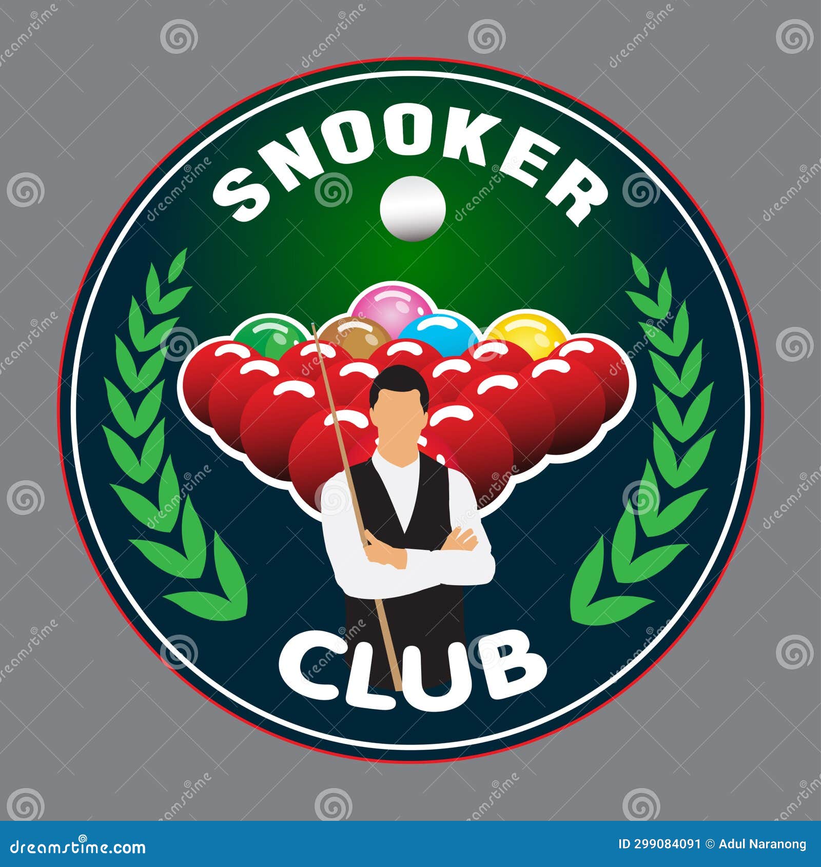 Snooker Club Logo, stock vector. Illustration of graphic - 299084091