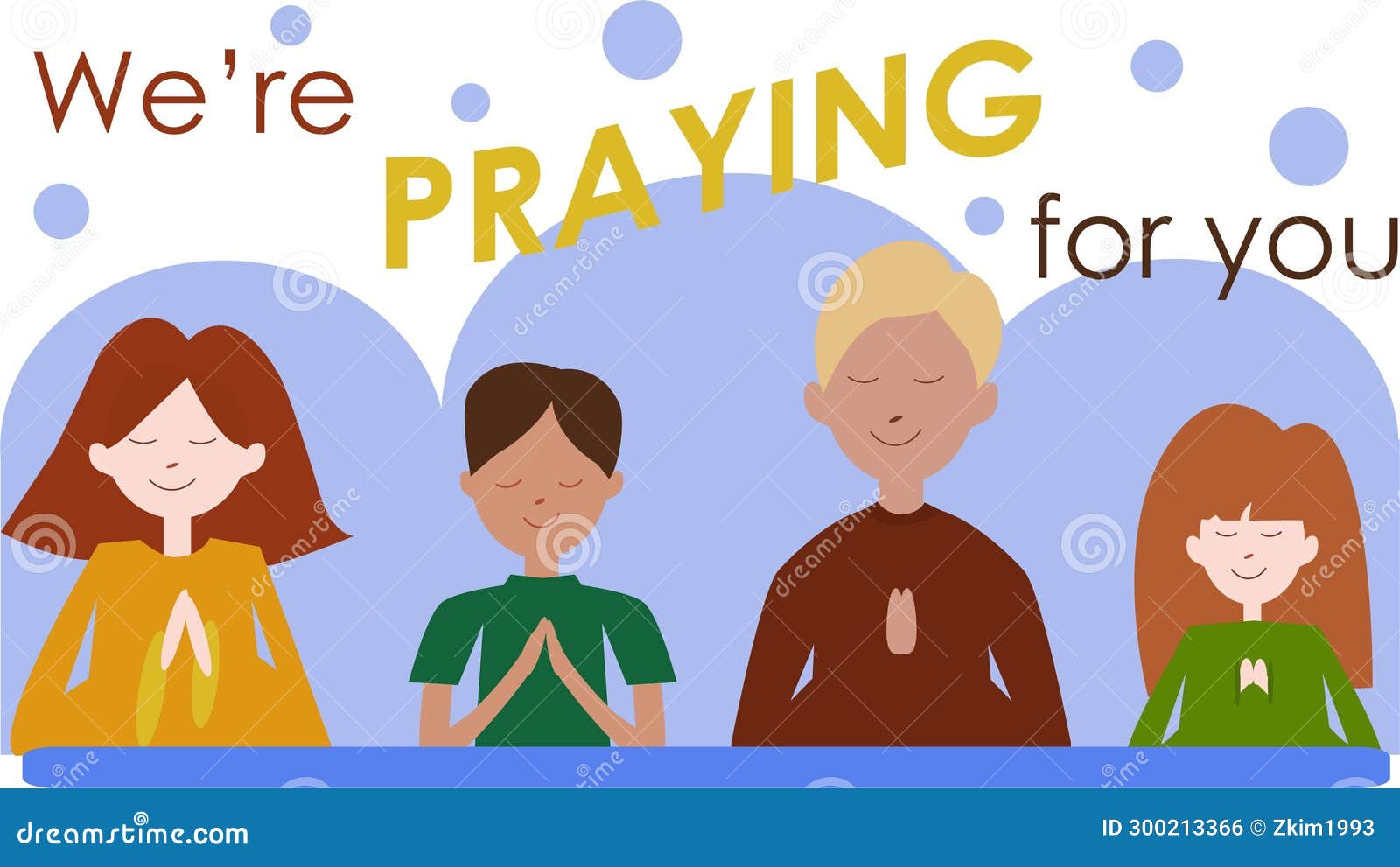 We are Praying for You Flyer Illustration. Need Pray. Stock Vector ...
