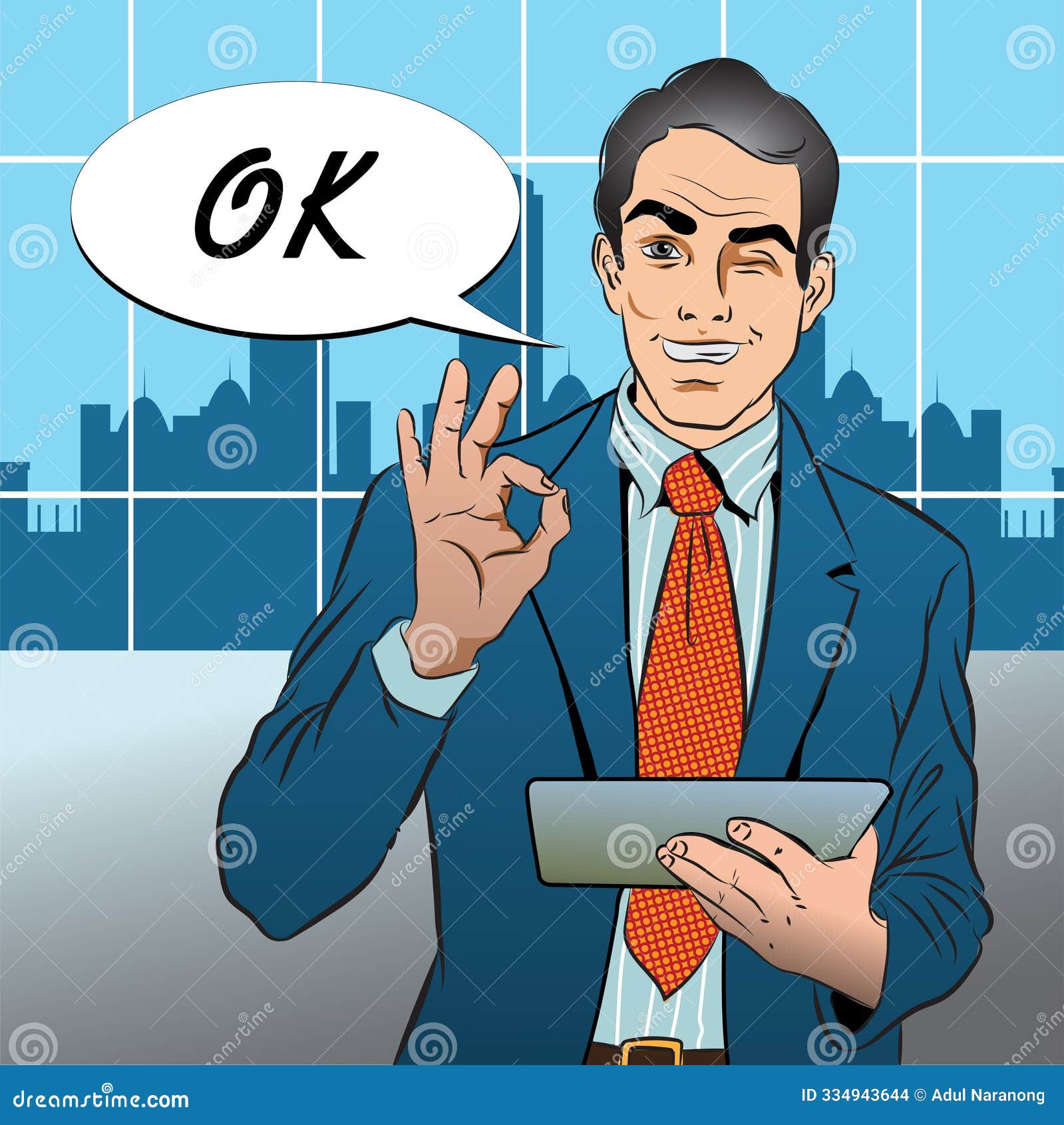 OK gesture image, stock vector. Illustration of growth - 334943644