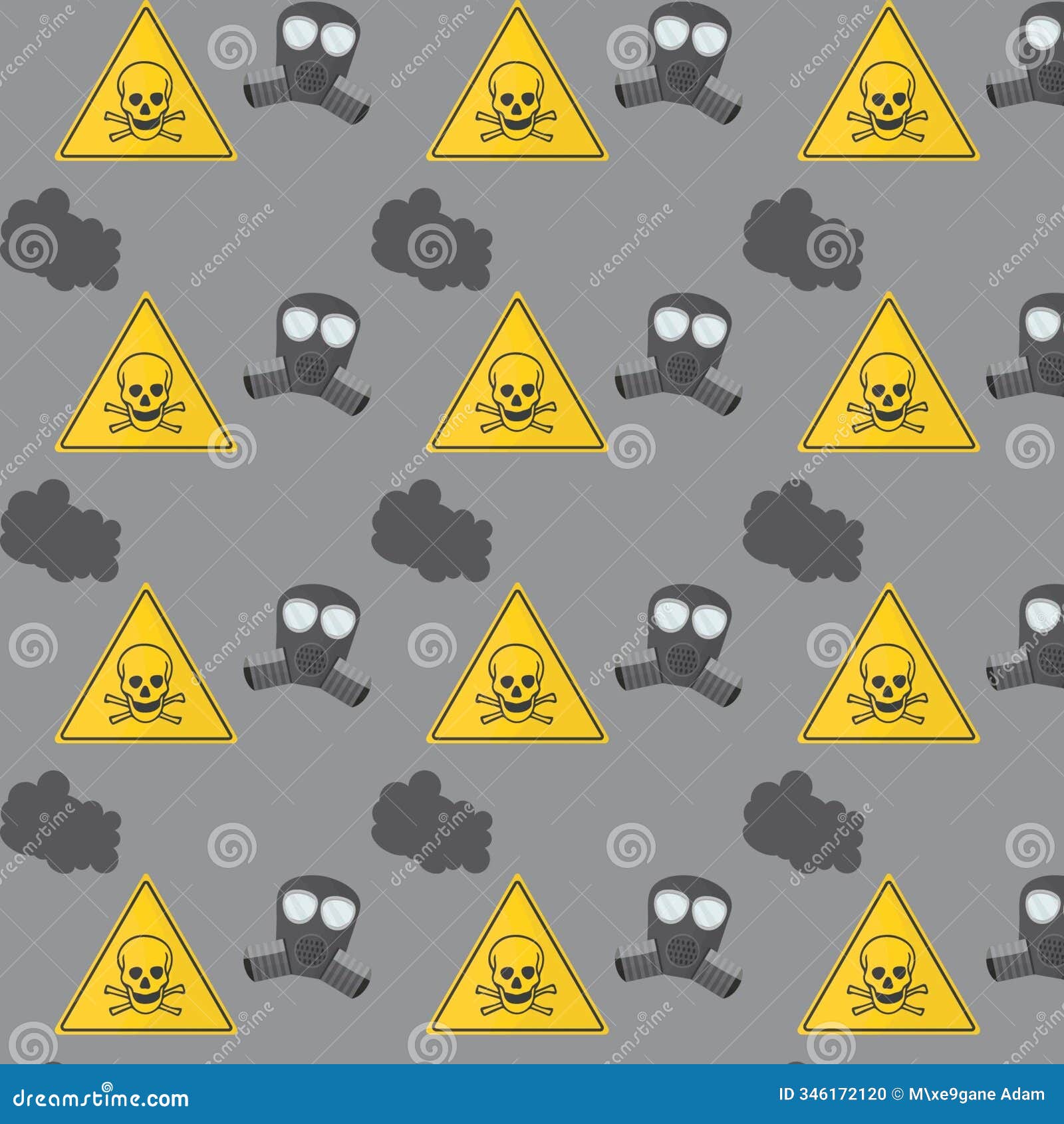 Hazardous Chemicals Sign On White Background Cartoon Vector ...