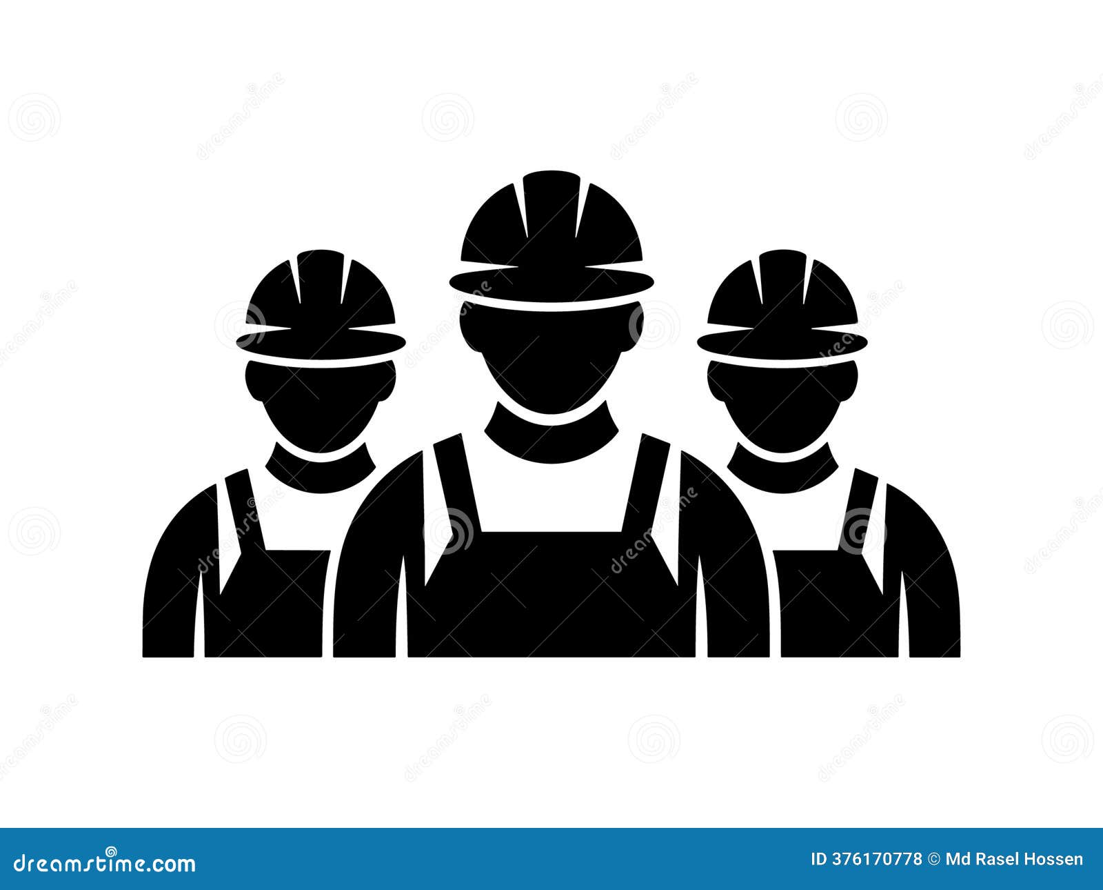 Construction Crew Lays Foundation For Skyscraper Vector Illustration ...