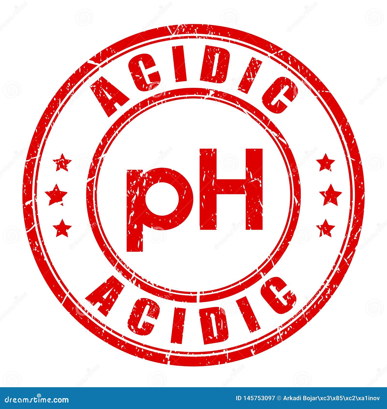 Acidic Ph Balance Vector Stamp Stock Vector - Illustration of drink ...