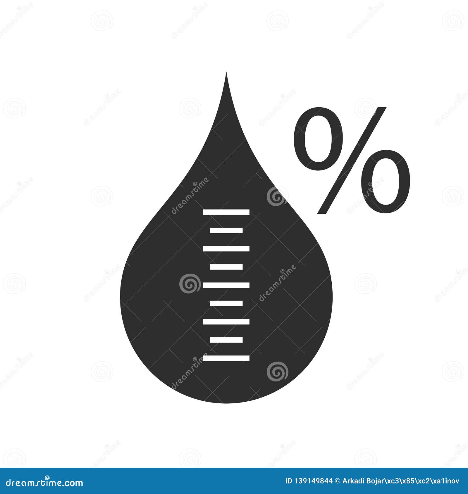Air humidity vector icon stock vector. Illustration of measuring ...