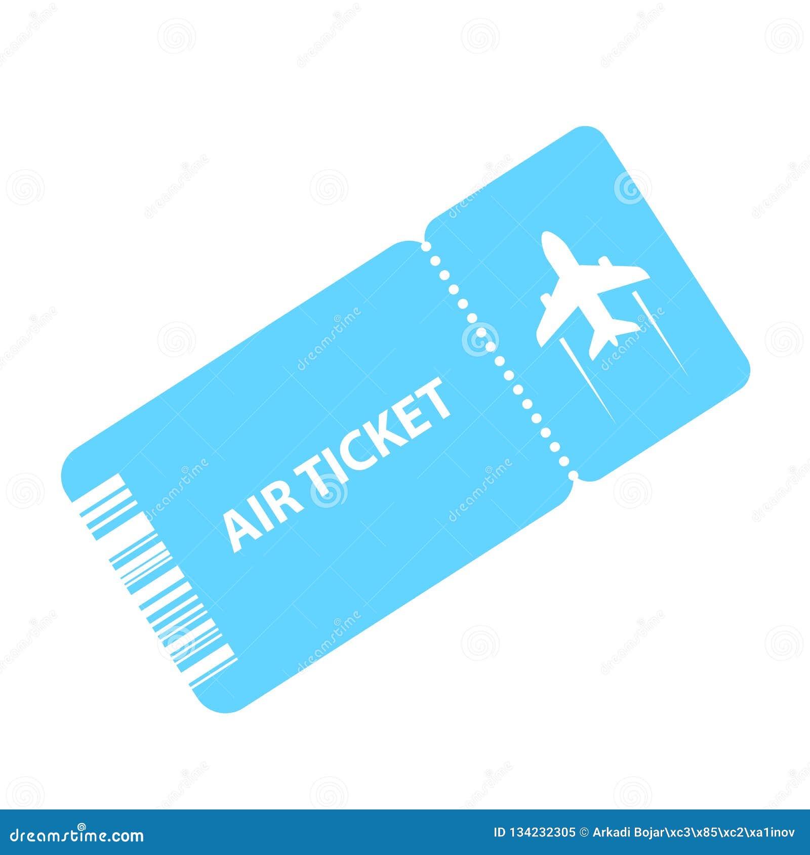 Air ticket vector icon stock vector. Illustration of airtickets - 134232305
