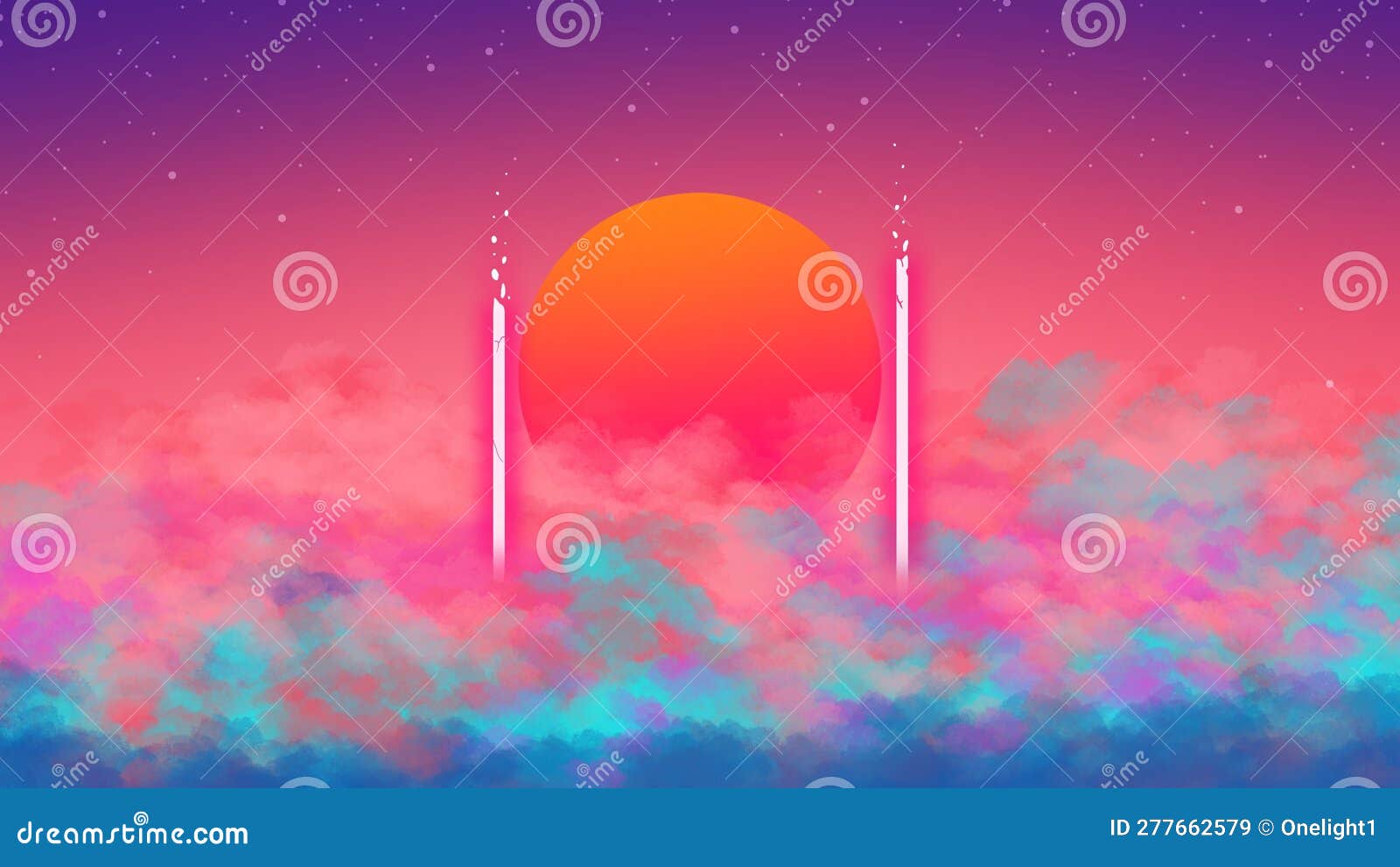 90s Nostalgia, Vaporwave Illustration, Synthwave, Vaporwave Sun ...