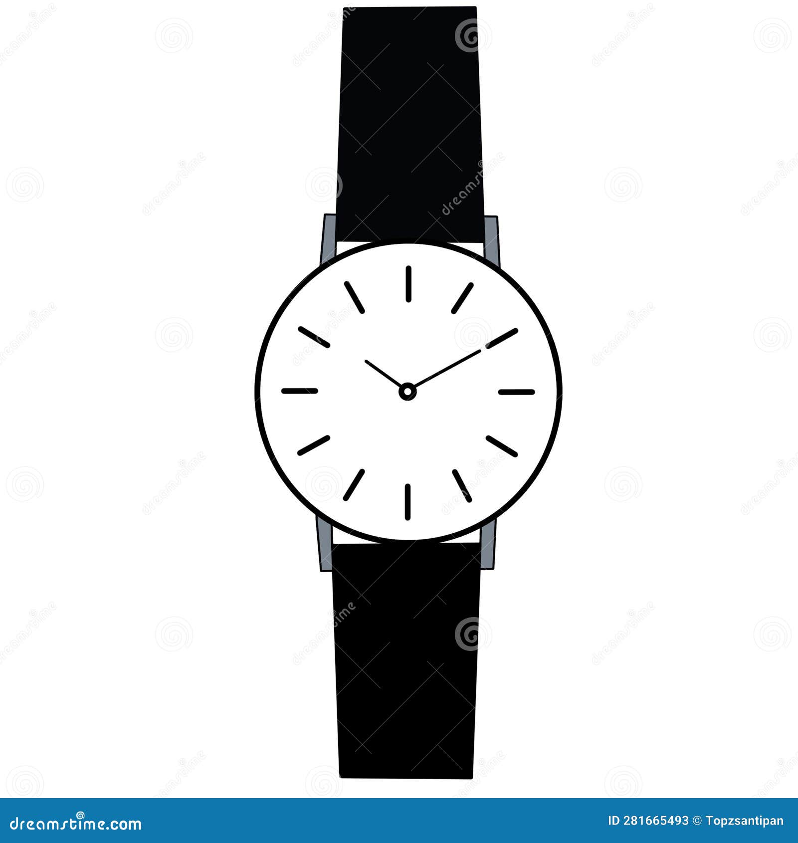 Wristwatch On The Hand Of Businessman In Suit. Time On Wrist Watch. Man ...