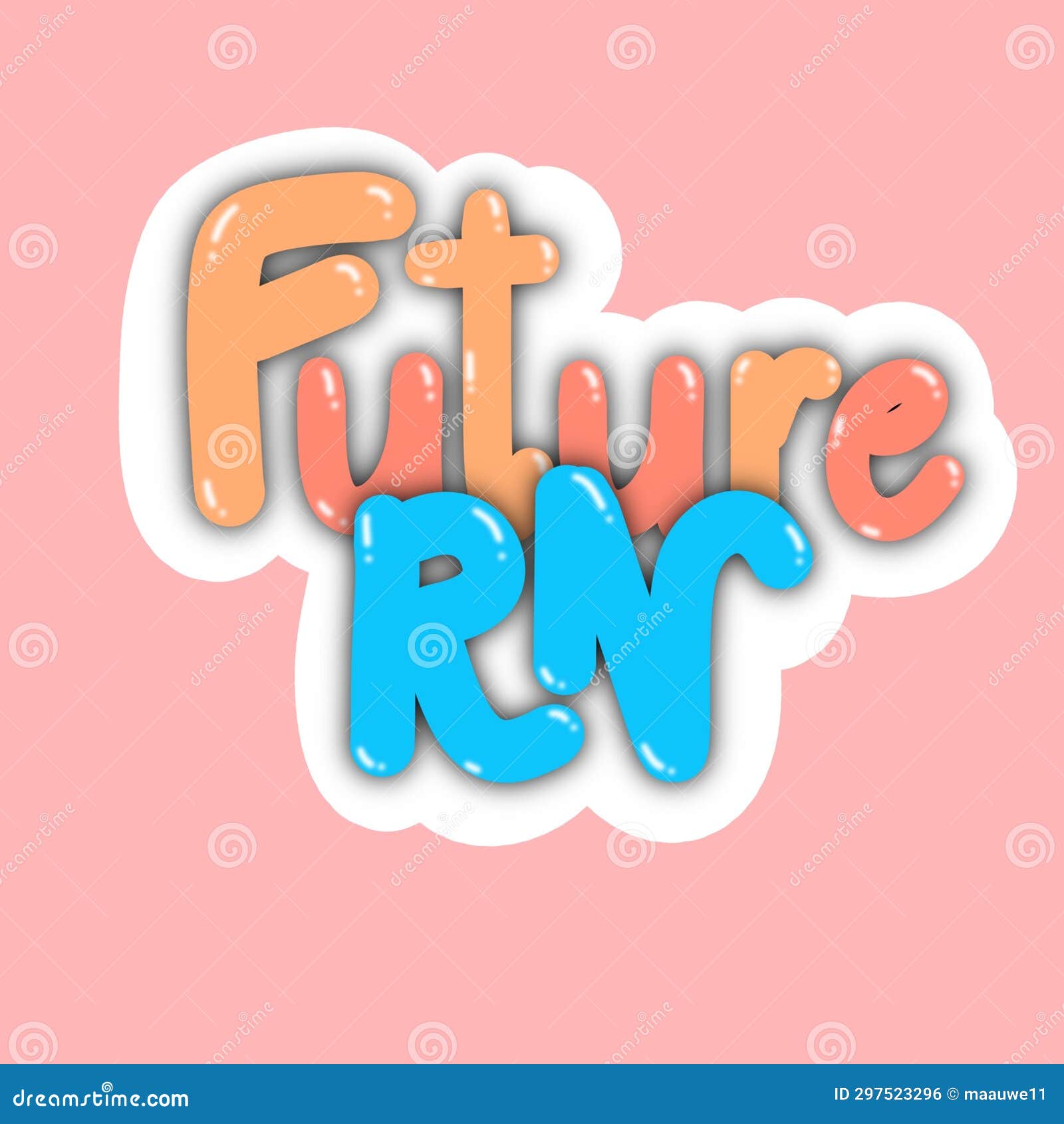 Future RN / Future Registered Nurse Sticker Stock Illustration ...