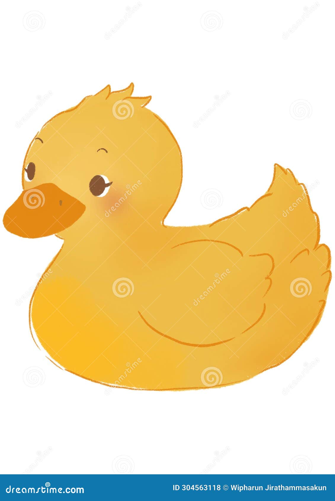Duck for Children Learning Vocabulary. Stock Illustration ...