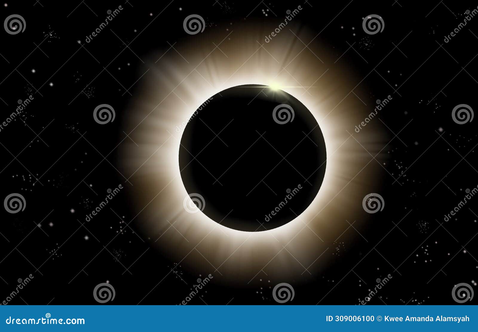 Total Solar Eclipse Event Illustration Stock Illustration ...