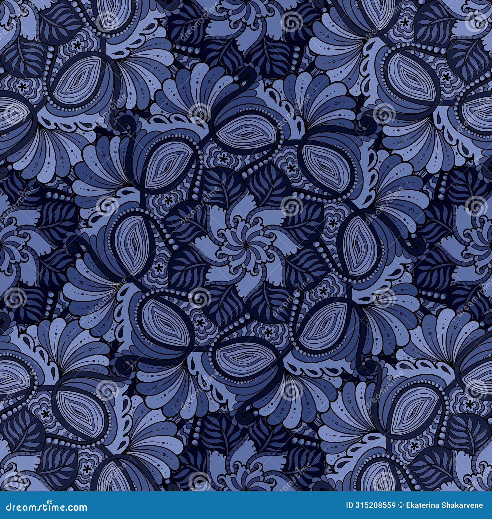 Indian, Arabic Style Ornamental Mandala Seamless Pattern Design Stock ...