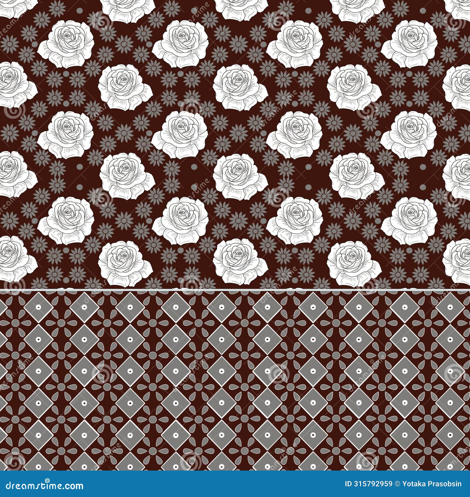 Eternal Roses: Timeless Red Rose Pattern On White And Gray With Classic ...