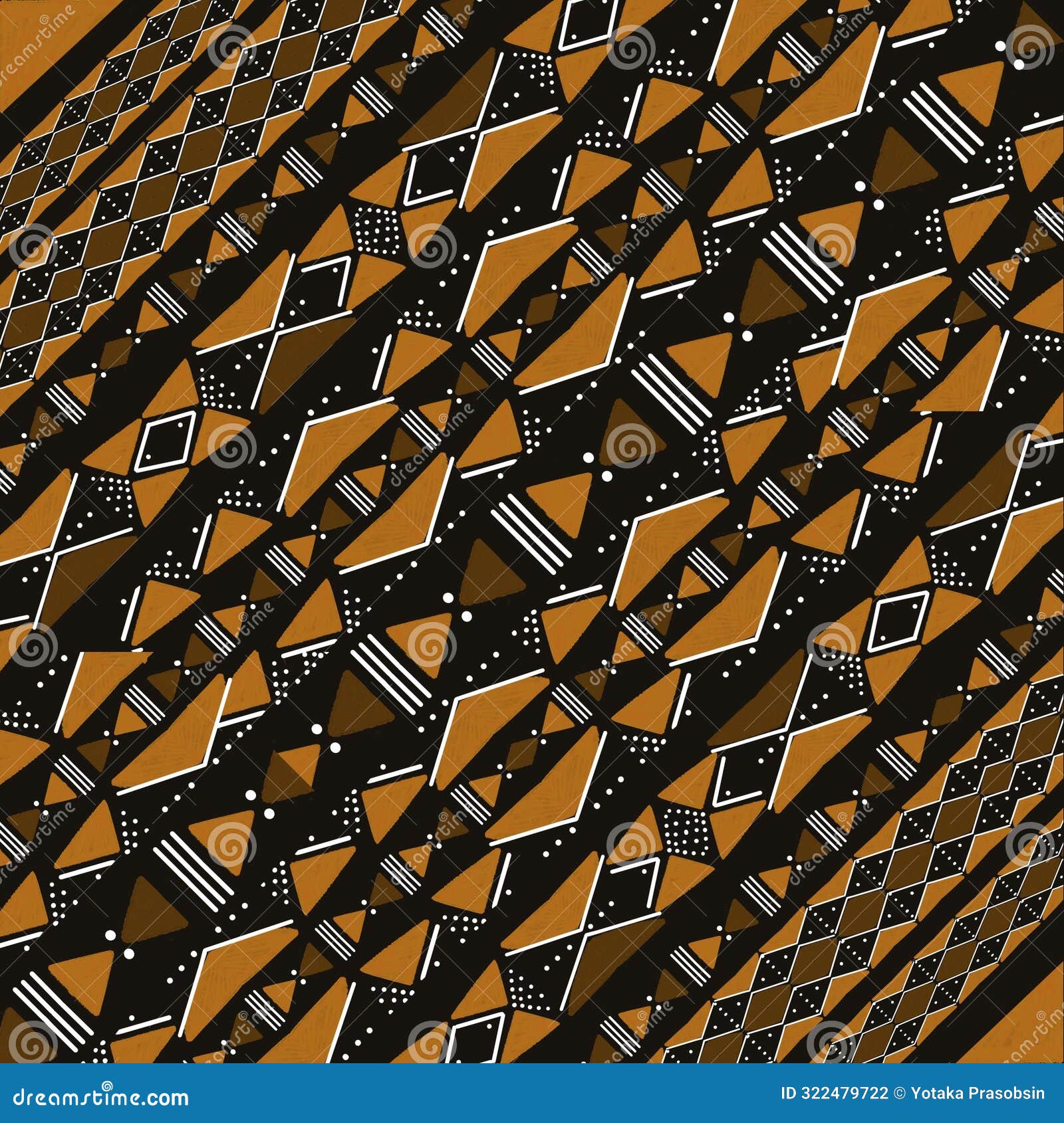 Contemporary African Tribal Fabric Pattern Inspired by Jordanian Art ...