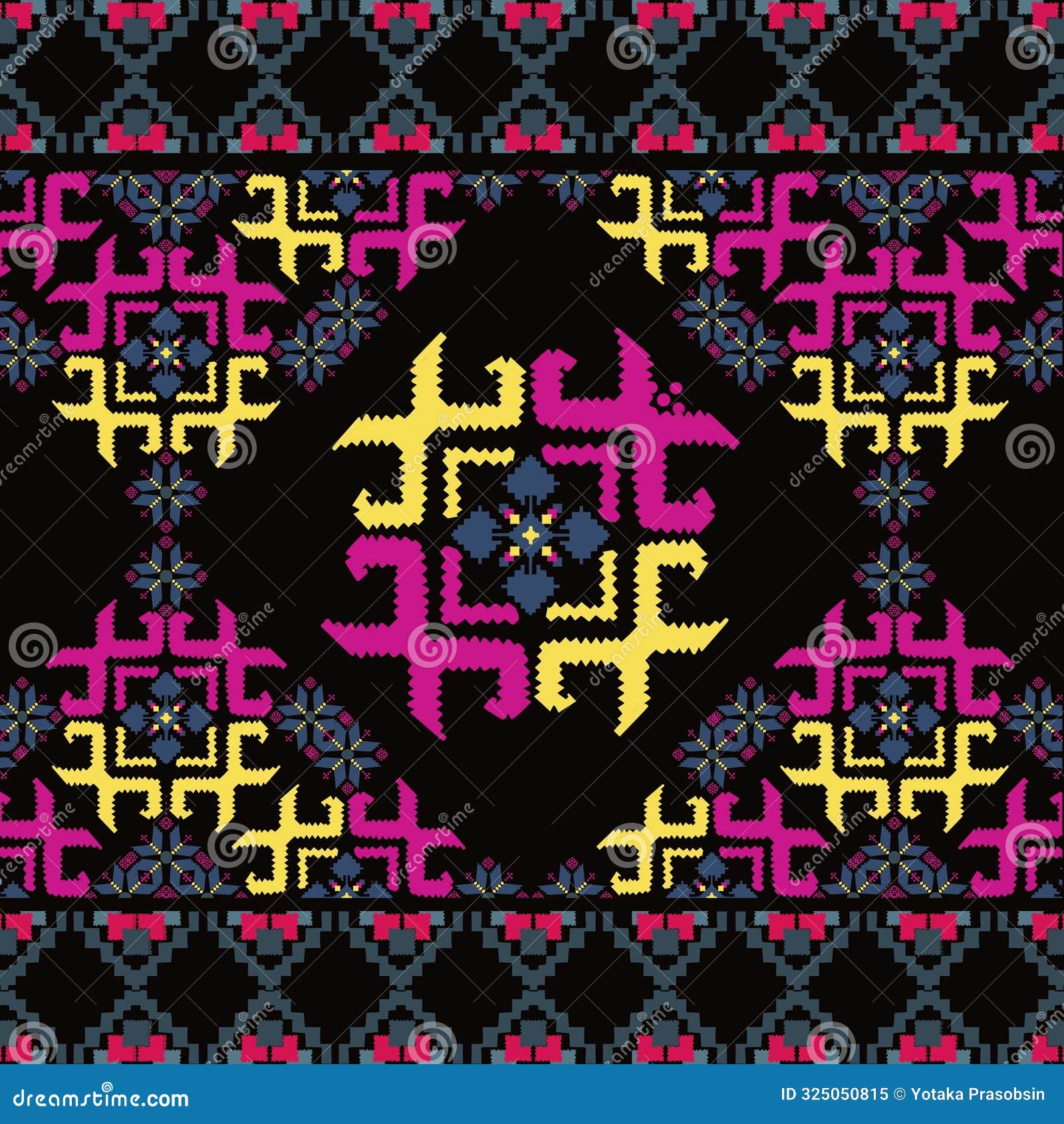 Latin Tribal Fabric Patterns: Geometric Lines in Green Tones for the ...