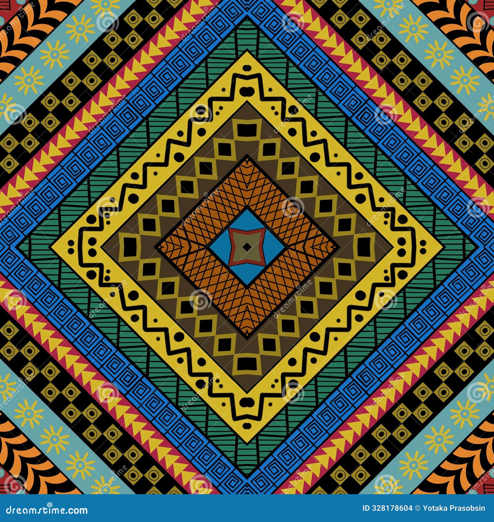 Vibrant Ethic African Fabric Patterns: a Fusion of Tradition and ...