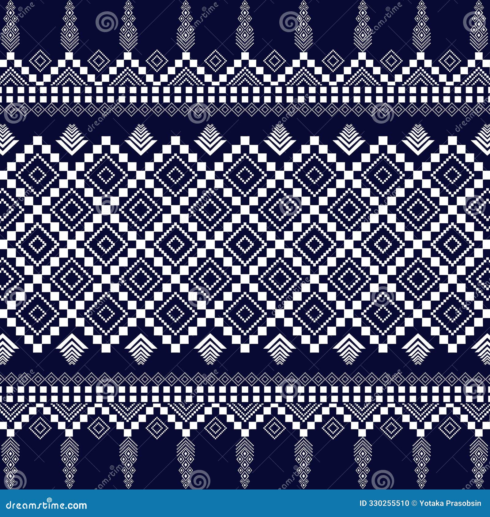 Classic Geometric American Ethnic Fabric Pattern in-for the Textile ...