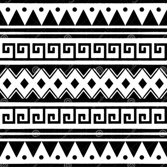 Geometric American Tribal Fabric Pattern: a Modern Interpretation of ...