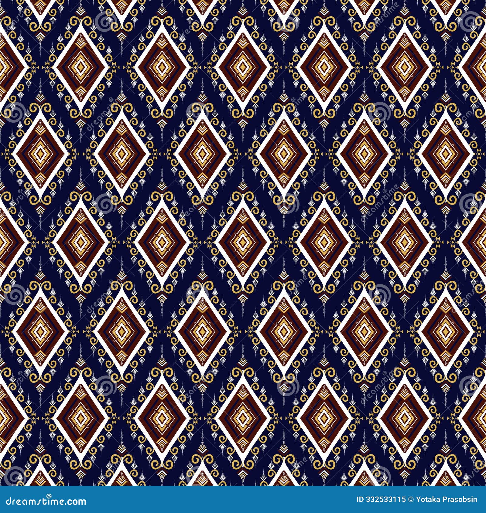 Classic Geometric American Ethnic Fabric Pattern in-for the Textile ...