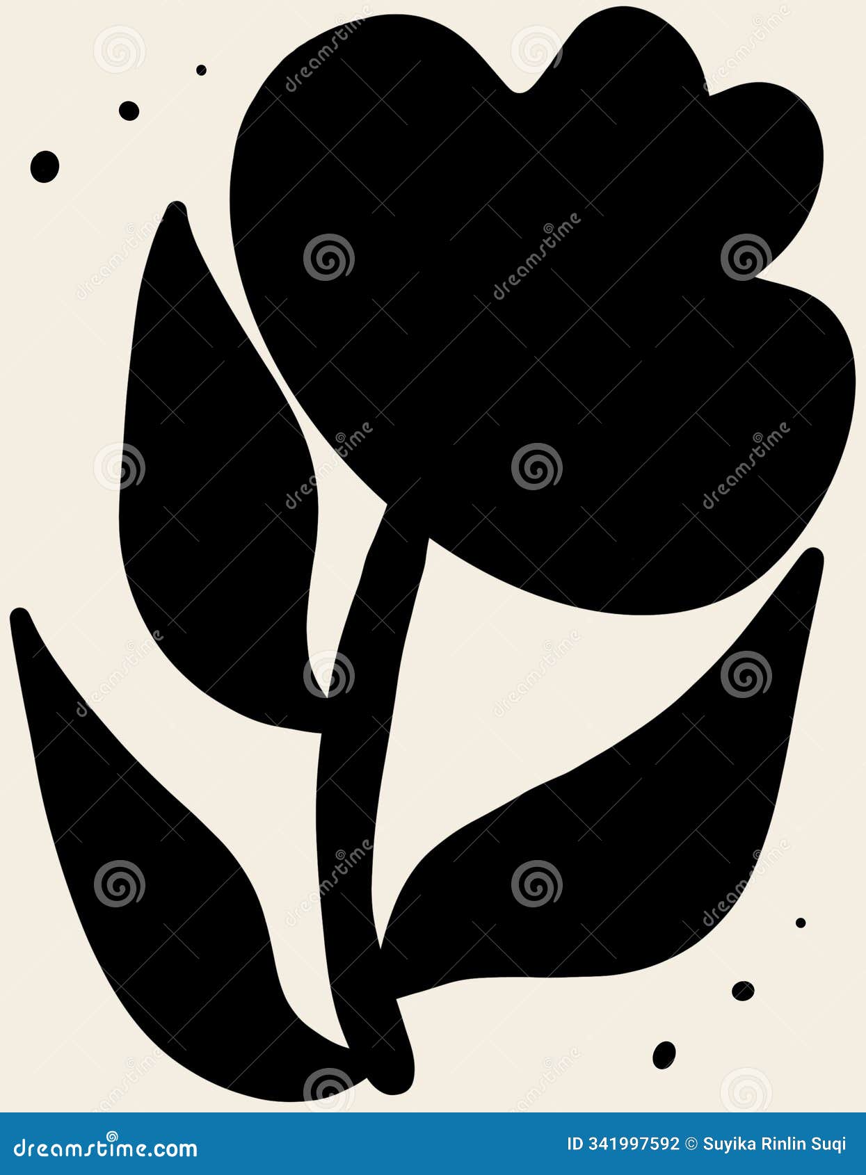 Black Tulips. Bouquet. Vector Illustration Stock Illustration ...