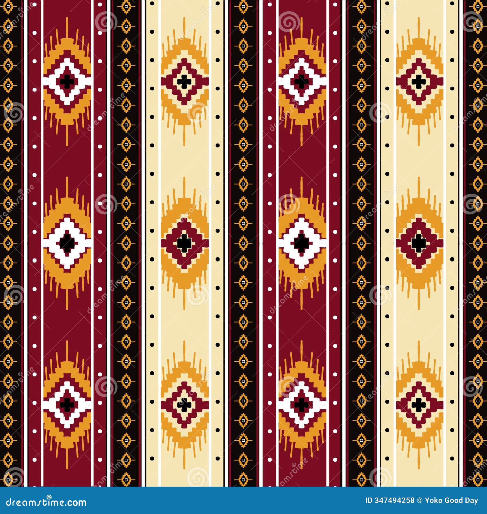Arabian Tribal Fabric Patterns: Geometric Lines in Red and Gray for the ...