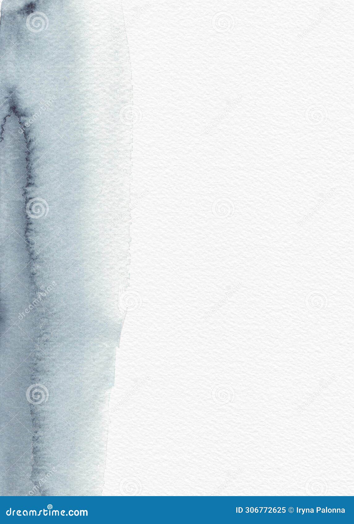 Grey Blue Watercolor Stain on Paper Texture Stock Image - Image of ...