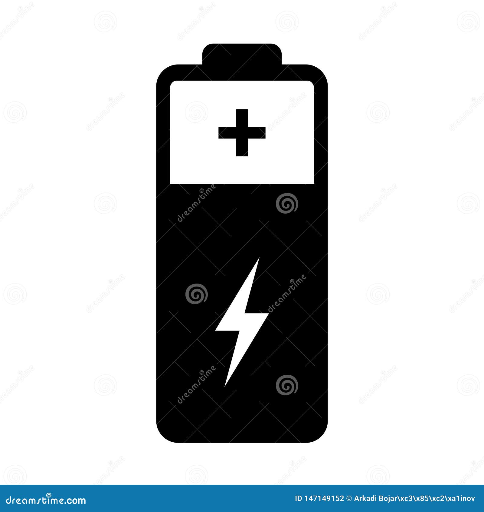 Battery vector icon stock vector. Illustration of charge - 147149152