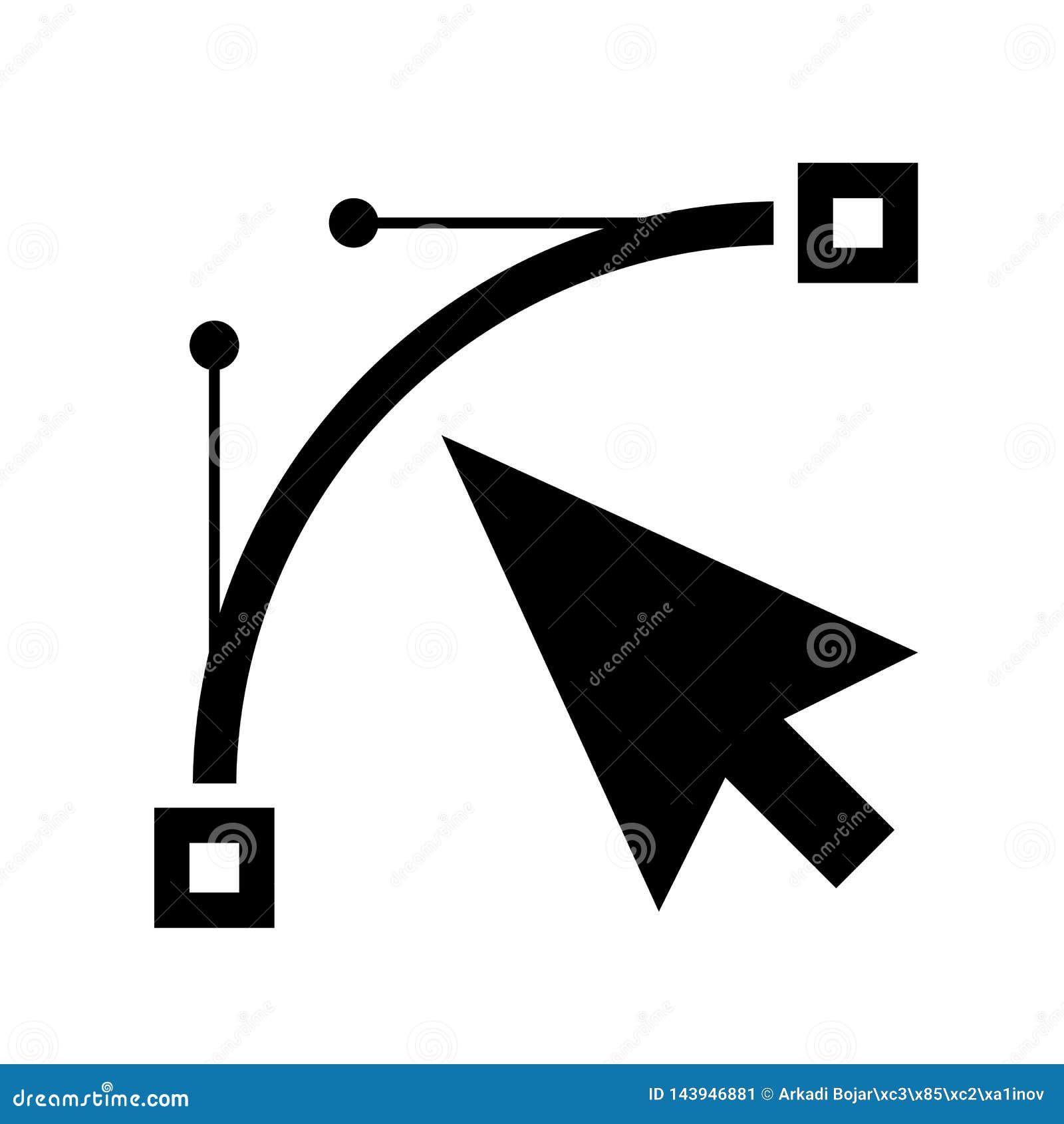 Bezier Curve Icons Set. Designer Work Tools. Vector Illustration ... Bezier Curve Icons Set. Designer Work Tools. Vector Illustration ...
