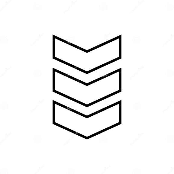 Chevron Icon Vector Design Symbol Stock Vector - Illustration of ...