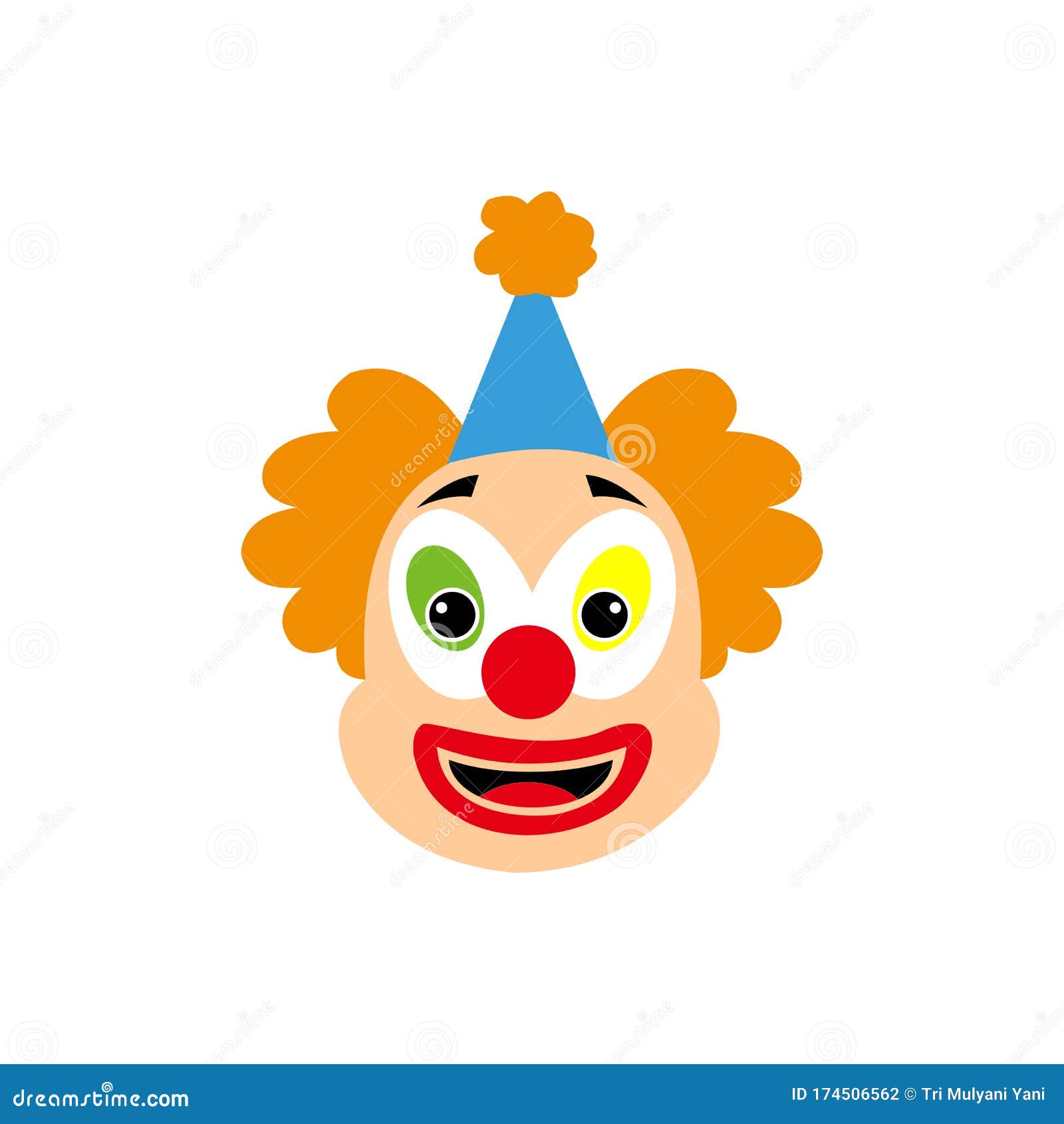 Clown Icon Vector Design Symbol Stock Vector - Illustration of child ...