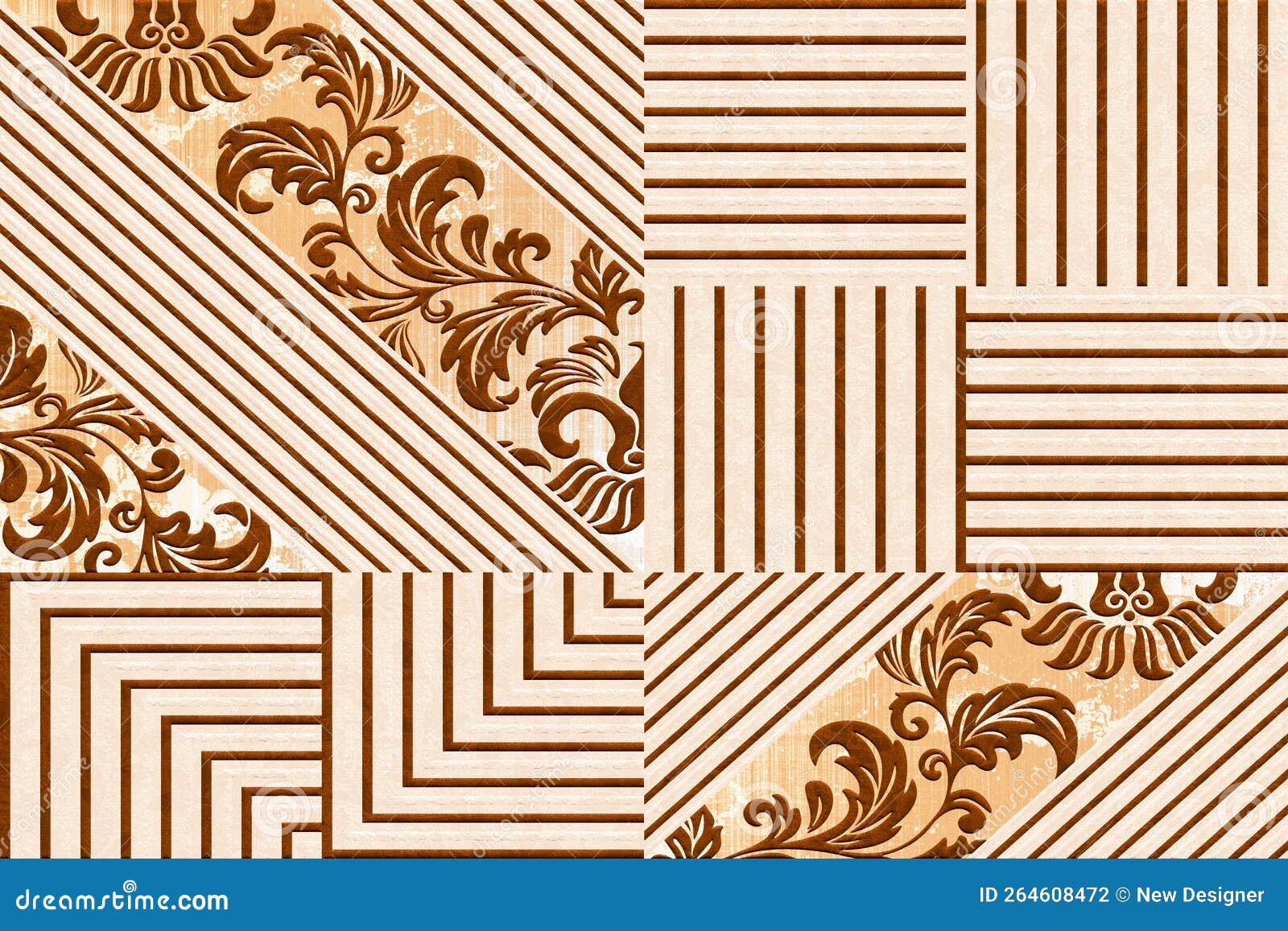 Ceramic Wall Tile Decor with Multi Color Continuous Joint Design. Also ...