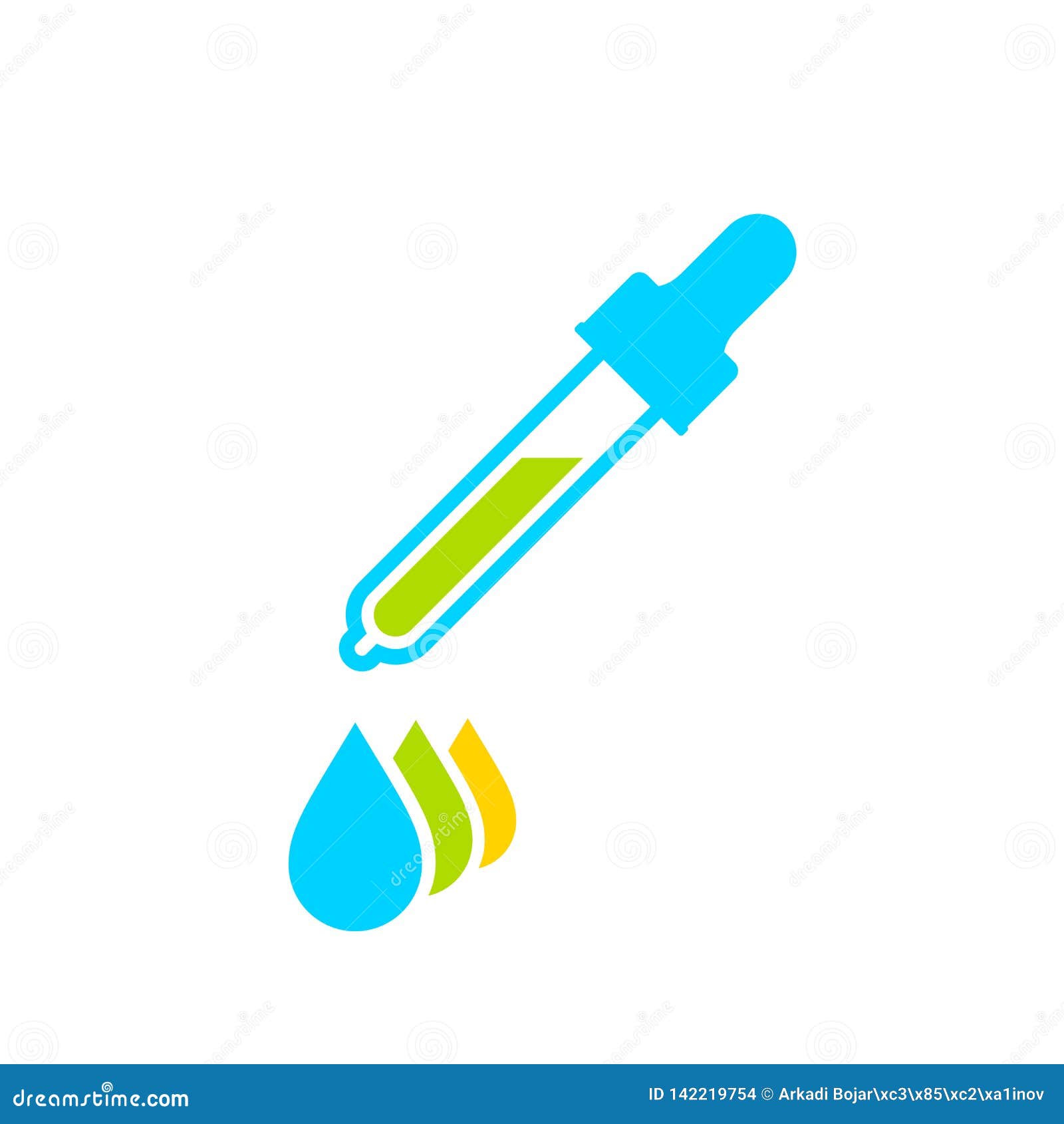 Color picker vector icon stock vector. Illustration of chemistry ...