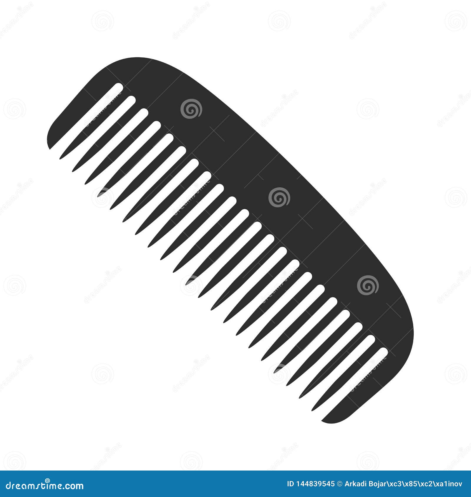 Comb icon stock vector. Illustration of icon, brushing - 144839545