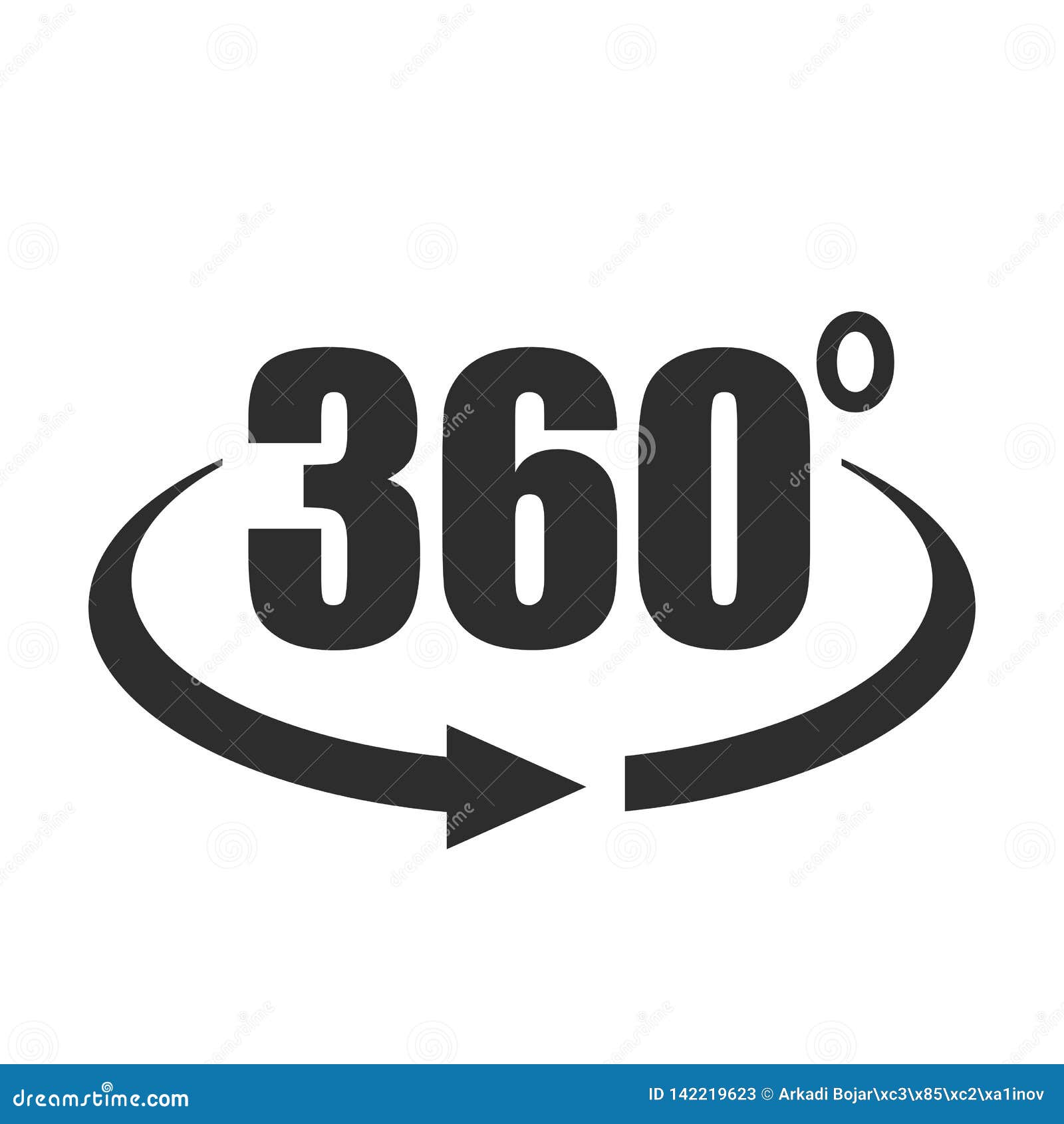 360 Degree View Vector Icon Stock Vector - Illustration of button ...