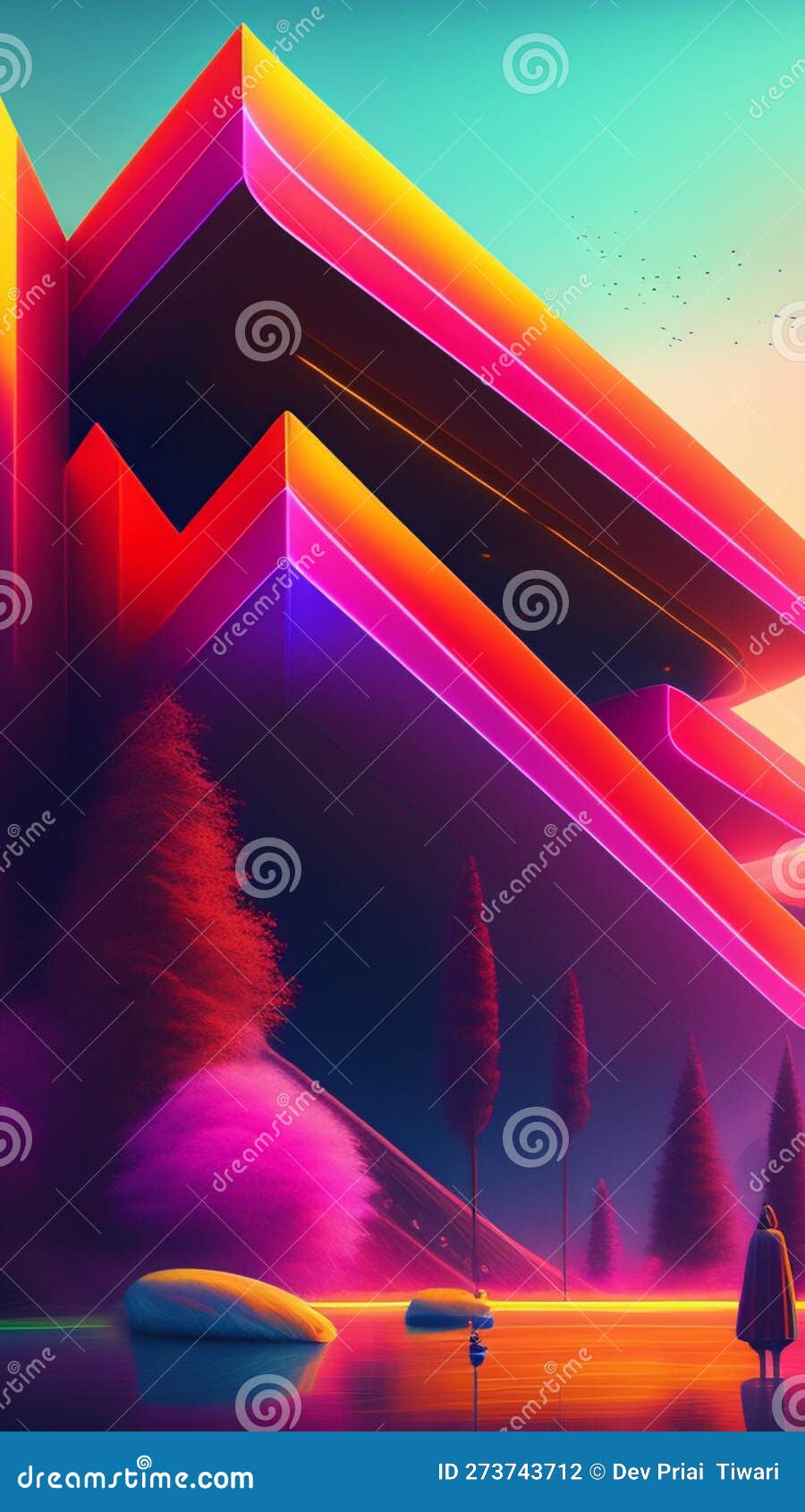 A Neon Wall Background Typically Features Bright, Vibrant Neon Lights ...