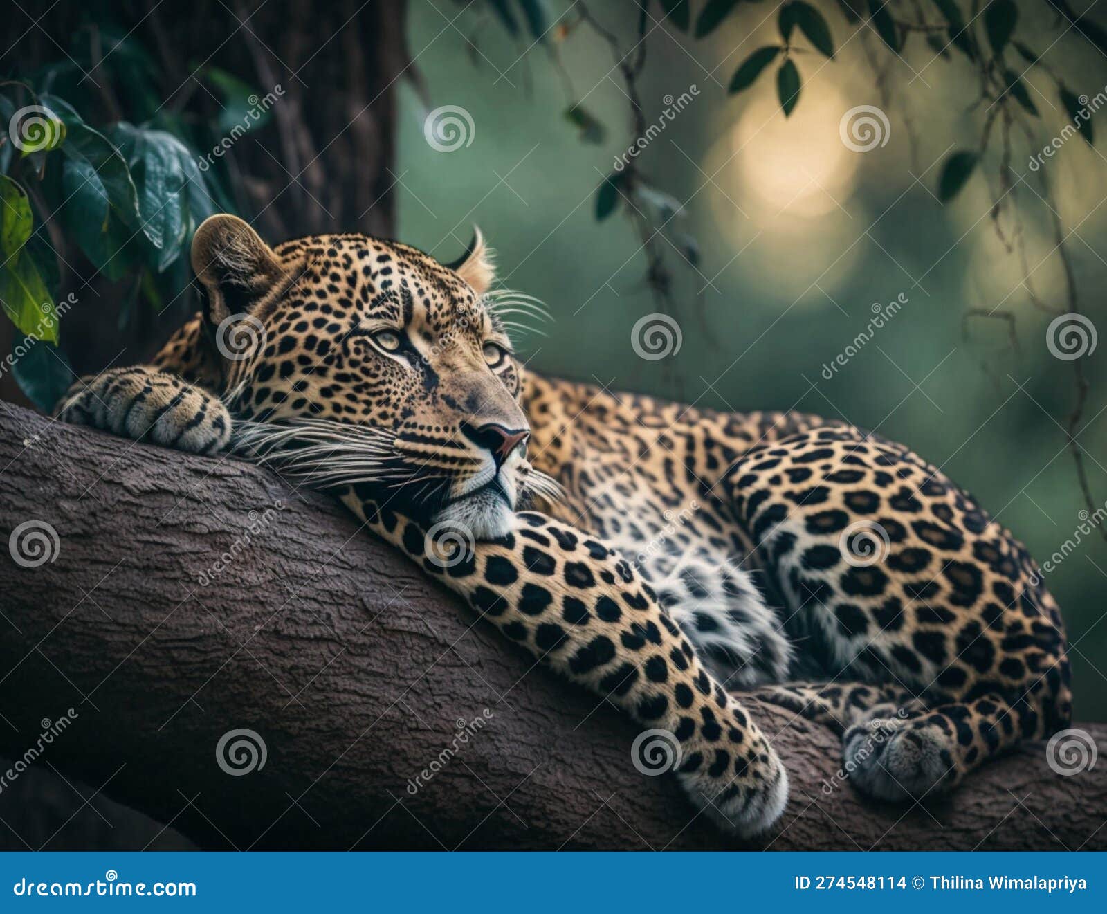 The Jungle In The Ultra Violet Light. Neon. Leaves Of Tropical Palm ...