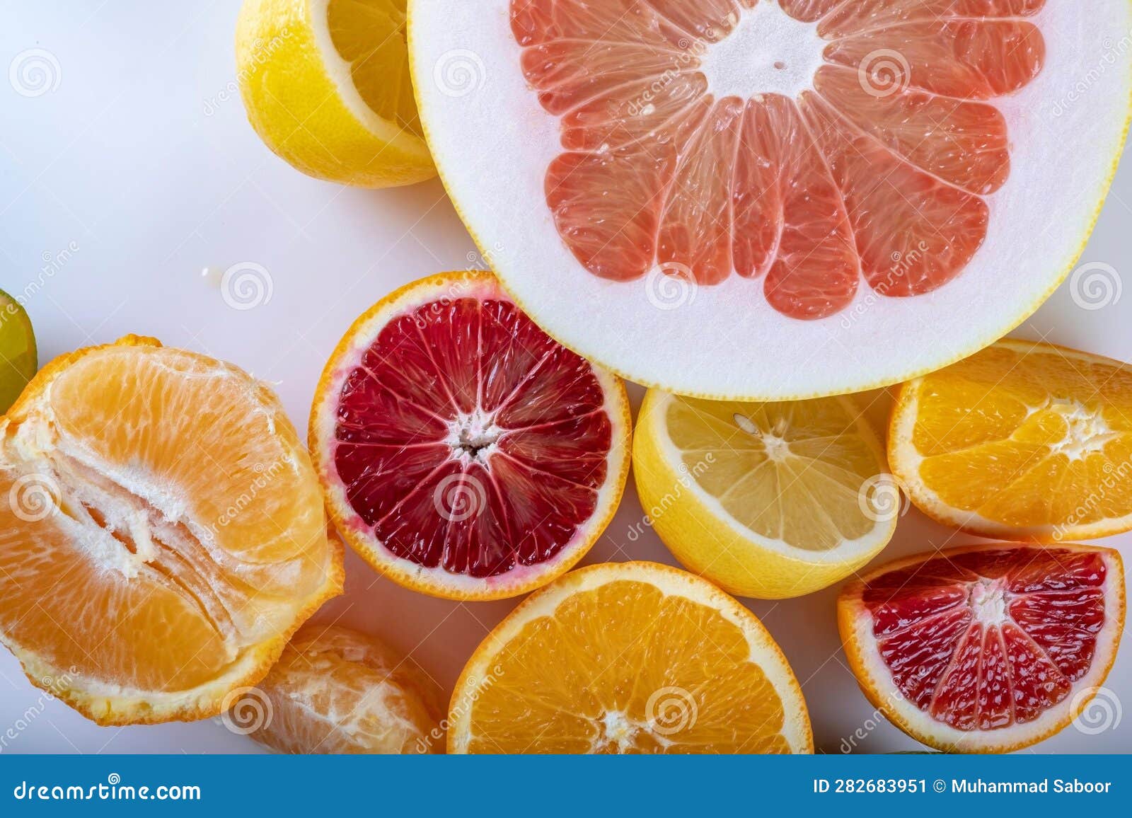 Vibrant Close-Up of Assorted Citrus Fruits Halves in Stunning 4K ...