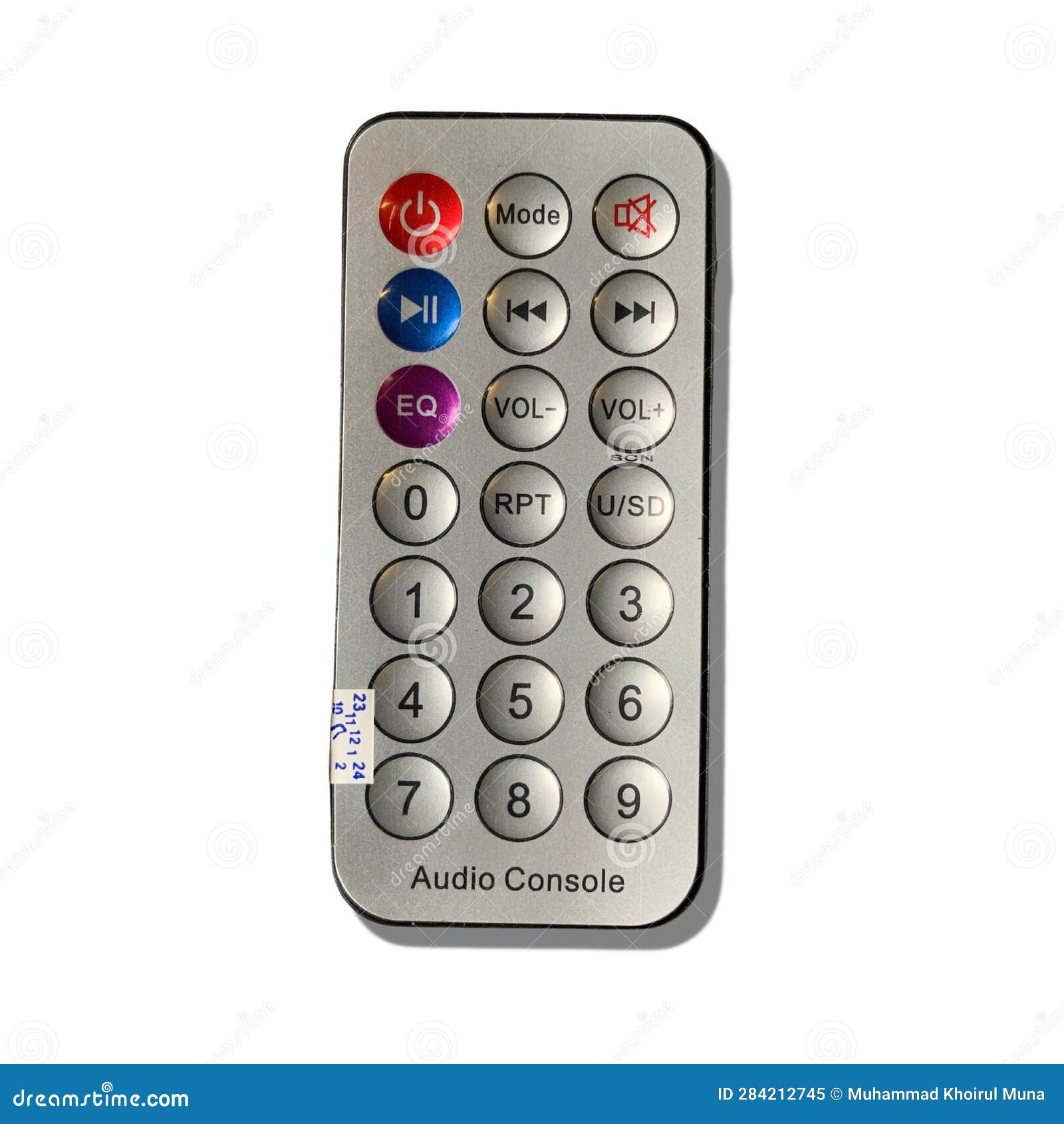 Audio Console Remote Controller on White Background Stock Image - Image ...