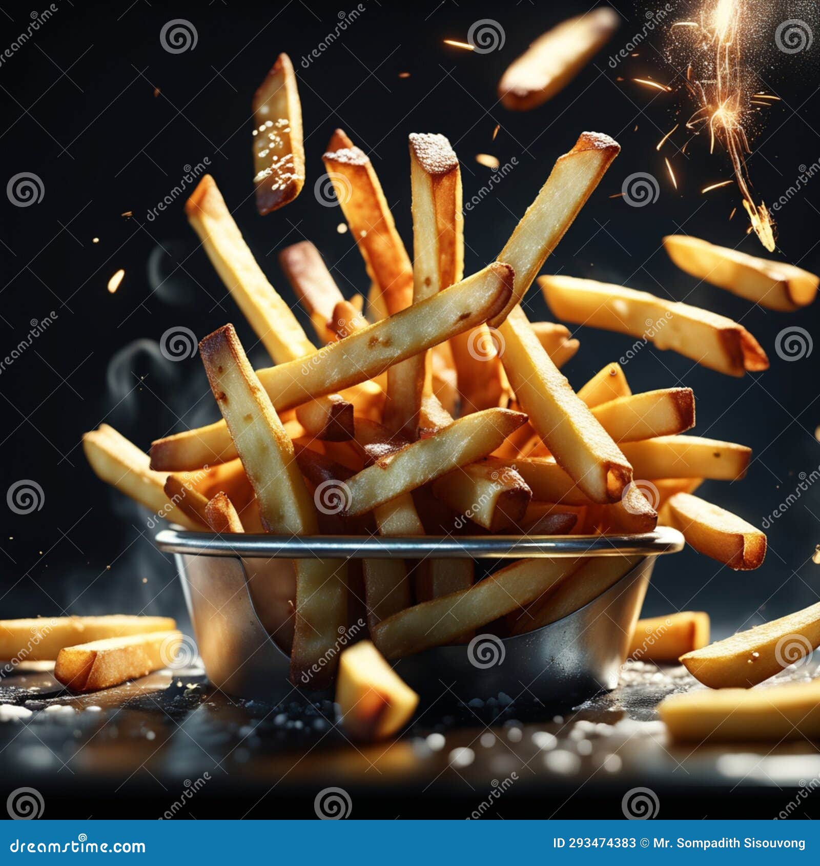 French Fries Floating in the Air is a Surreal and Magical Sight. the ...