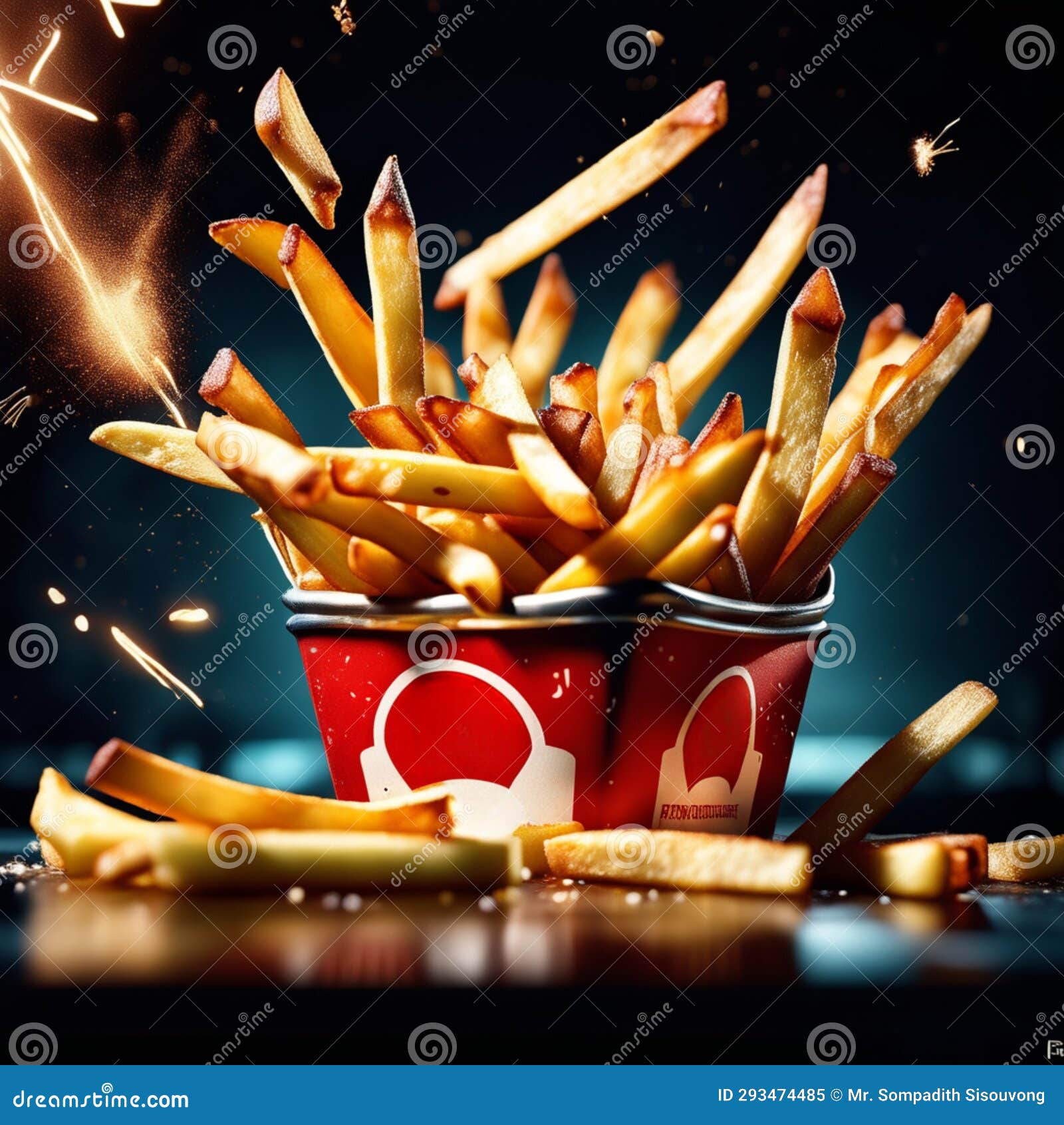 French Fries Floating in the Air is a Surreal and Magical Sight. the ...