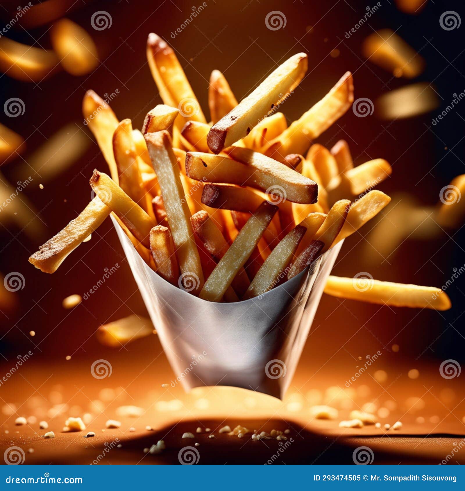 French Fries Floating in the Air is a Surreal and Magical Sight. the ...