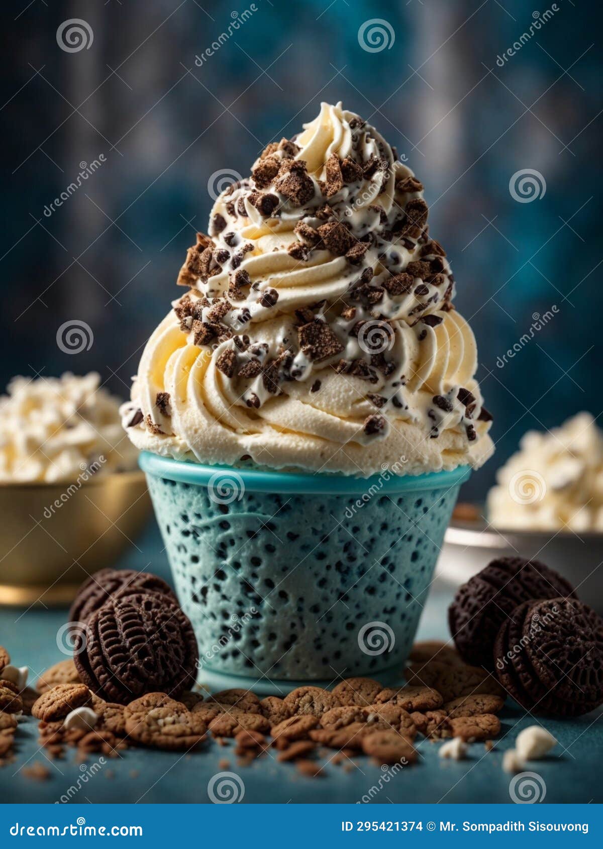 Deliciously Premium Cookies Cream Gelato Ice Cream, Fresh Cream, Milk ...