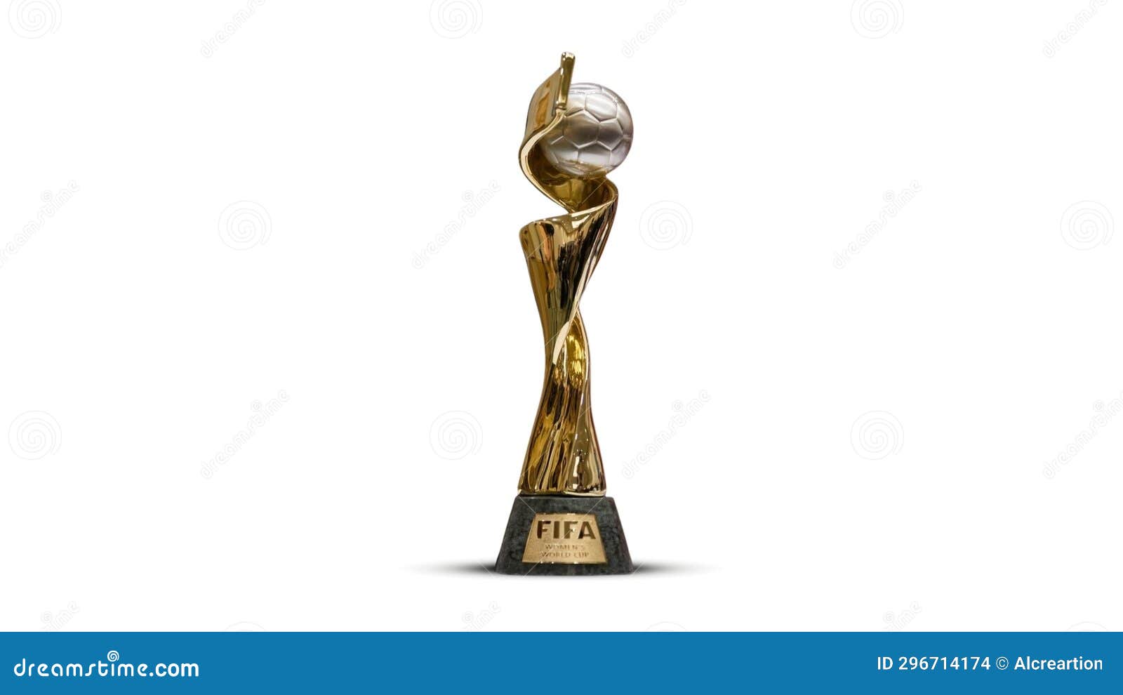 Female Football Player Hitting Ball With Chest. Young Woman Playing ...